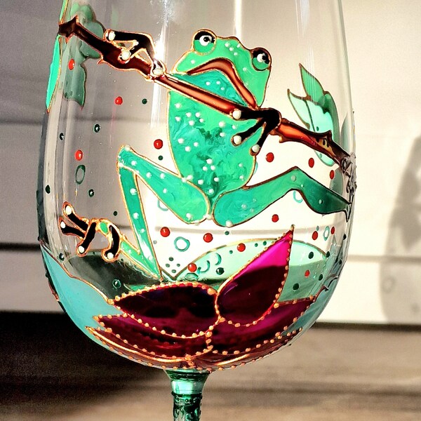 Hand Painted Frog - Etsy