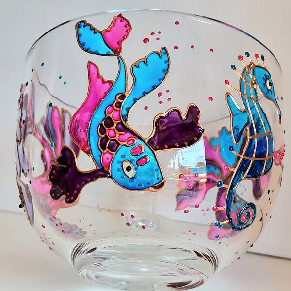 Painted Tea Cup - Etsy