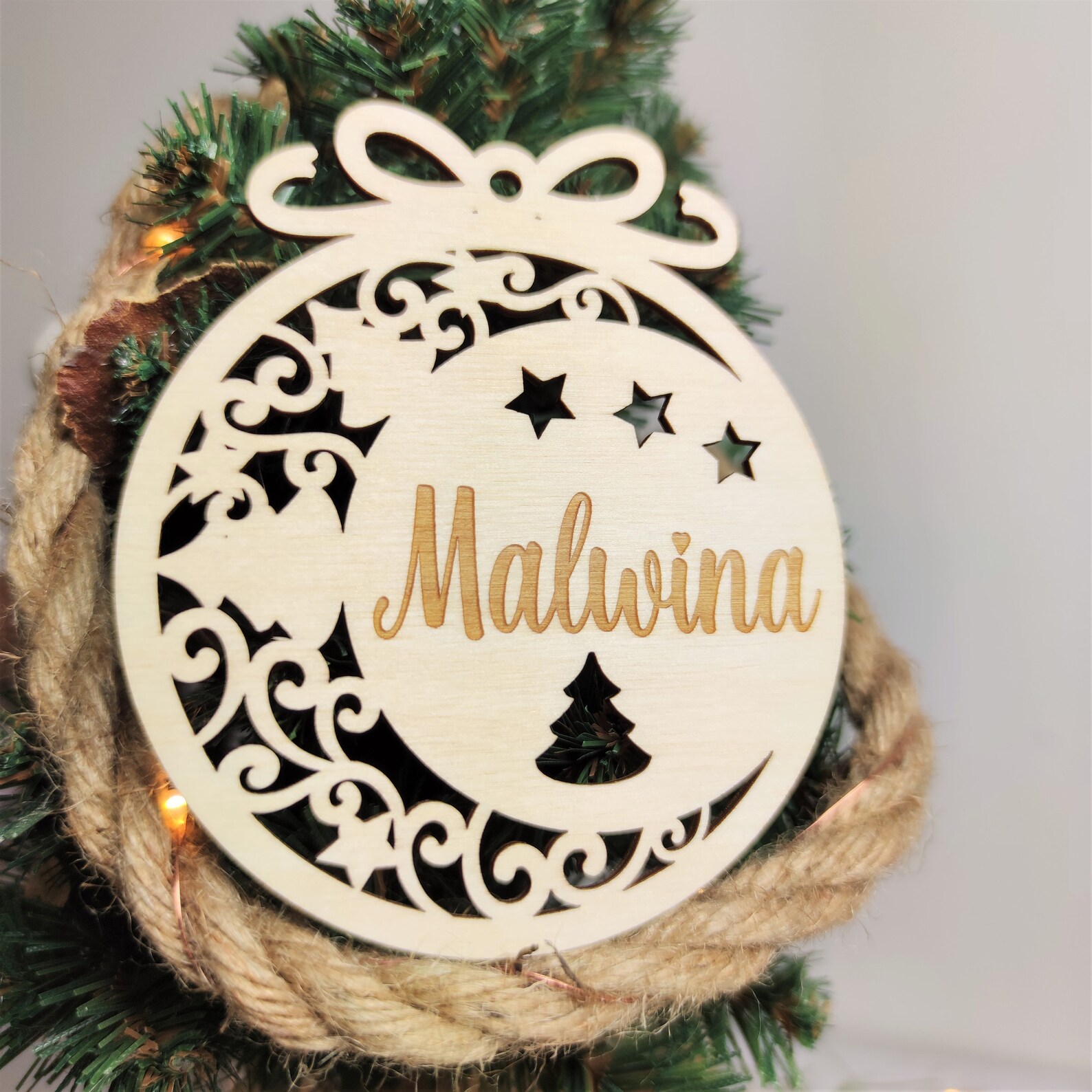 Personalized CHRISTMAS Decoration, Custom Namde Baubles, Personalized ...