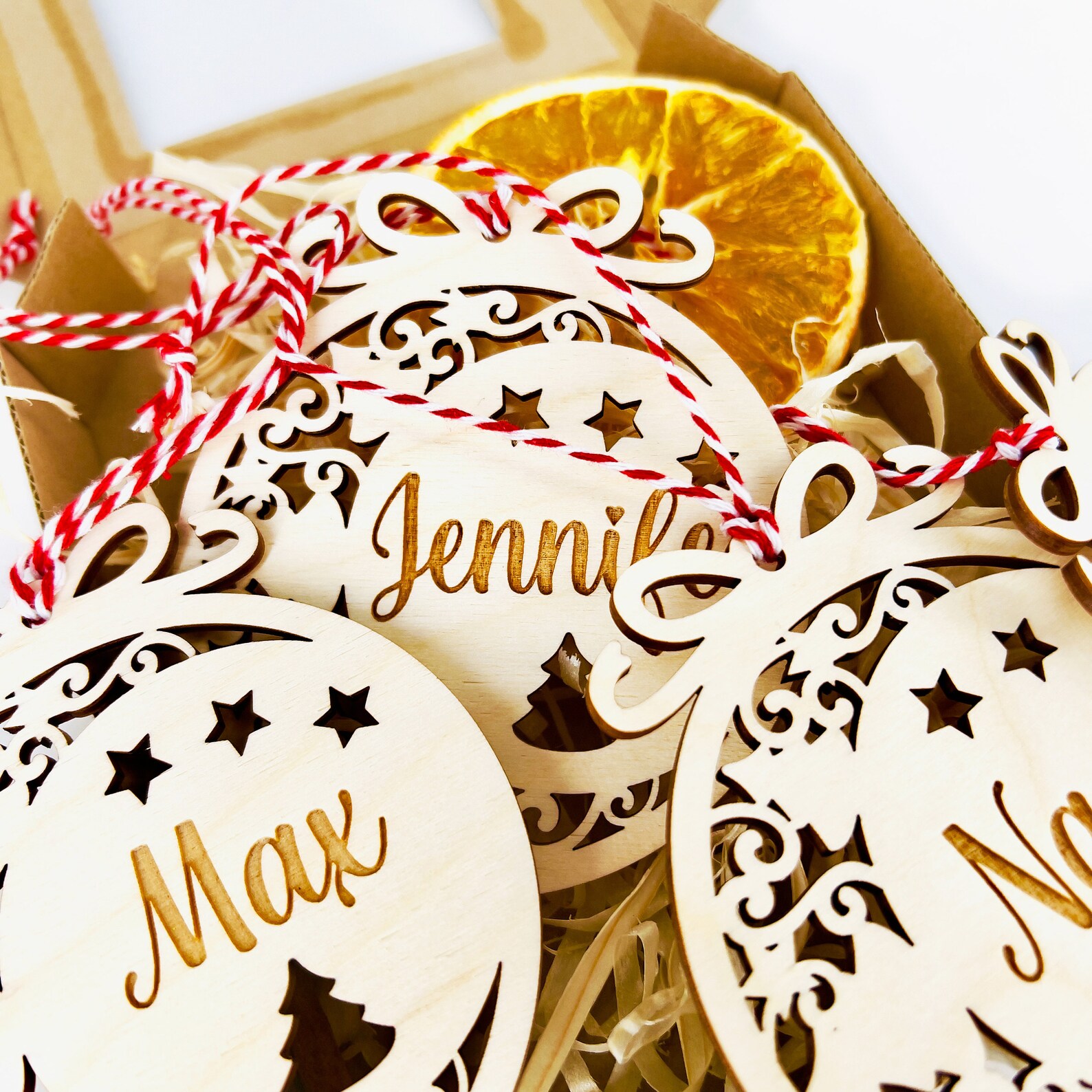 Personalized CHRISTMAS Decoration, Custom Namde Baubles, Personalized ...