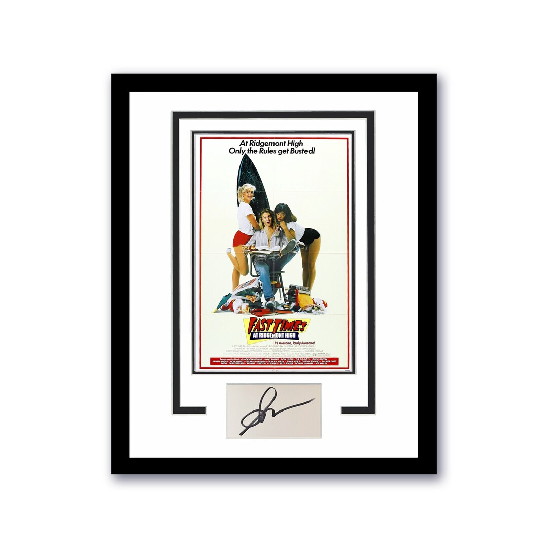 Fast Times at Ridgemont High Sean Penn Autograph 11x14 Framed - Etsy