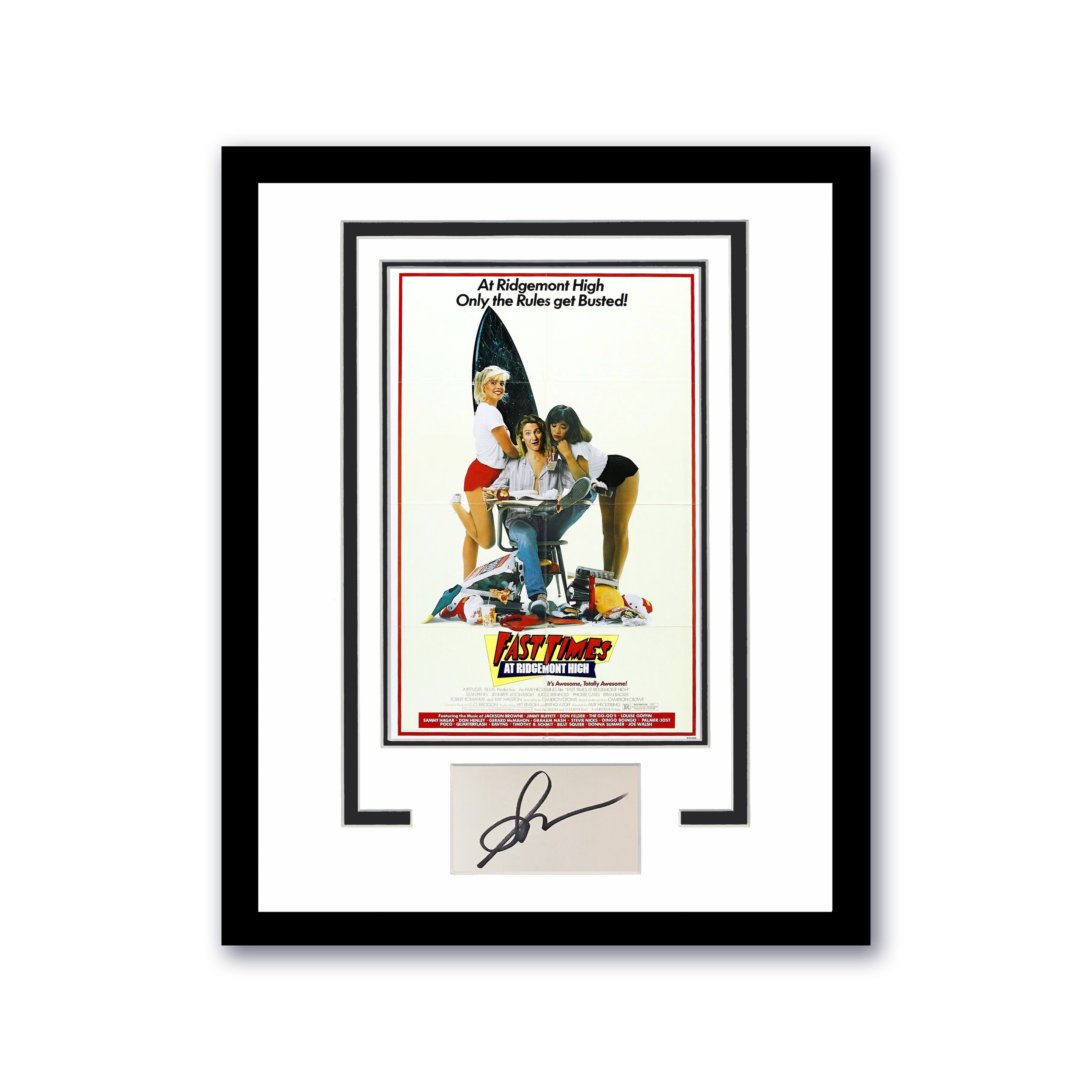 Fast Times at Ridgemont High Sean Penn Autograph 11x14 Framed - Etsy