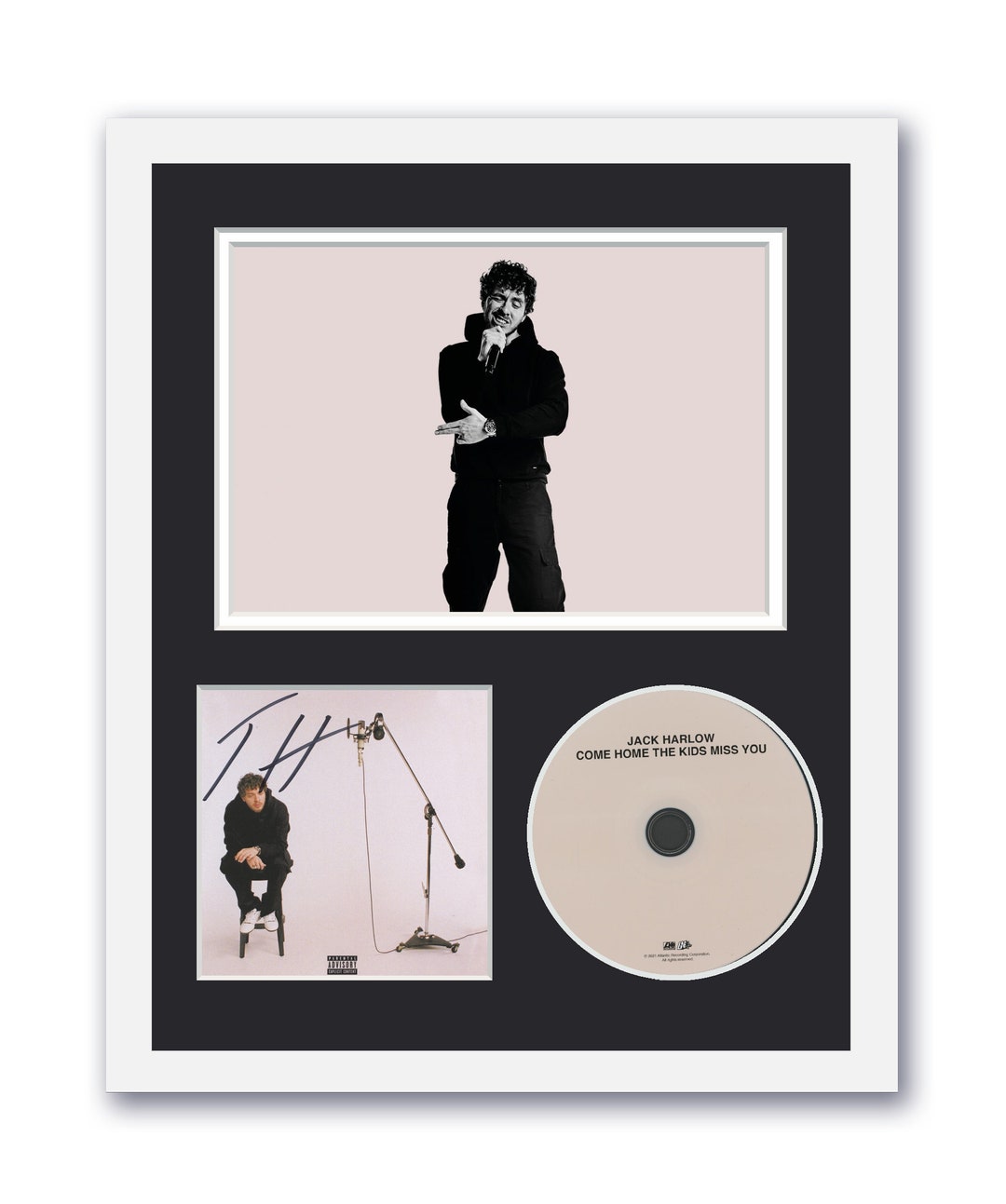 Jack Harlow Autograph Signed 11x14 Framed CD Photo Come Home - Etsy