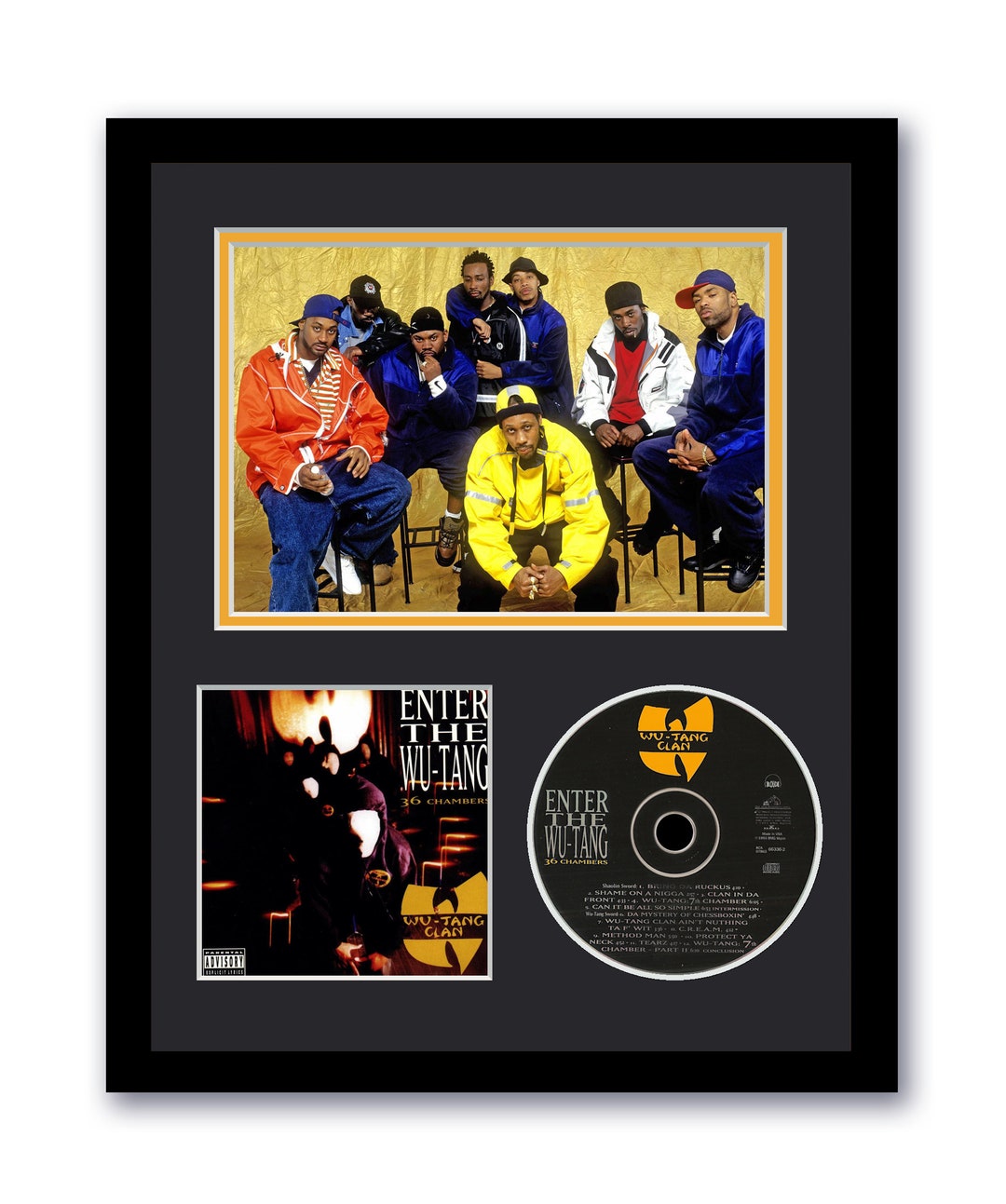Wu-tang Clan Enter the Wu 36 Chambers Custom Framed CD Decor - Etsy