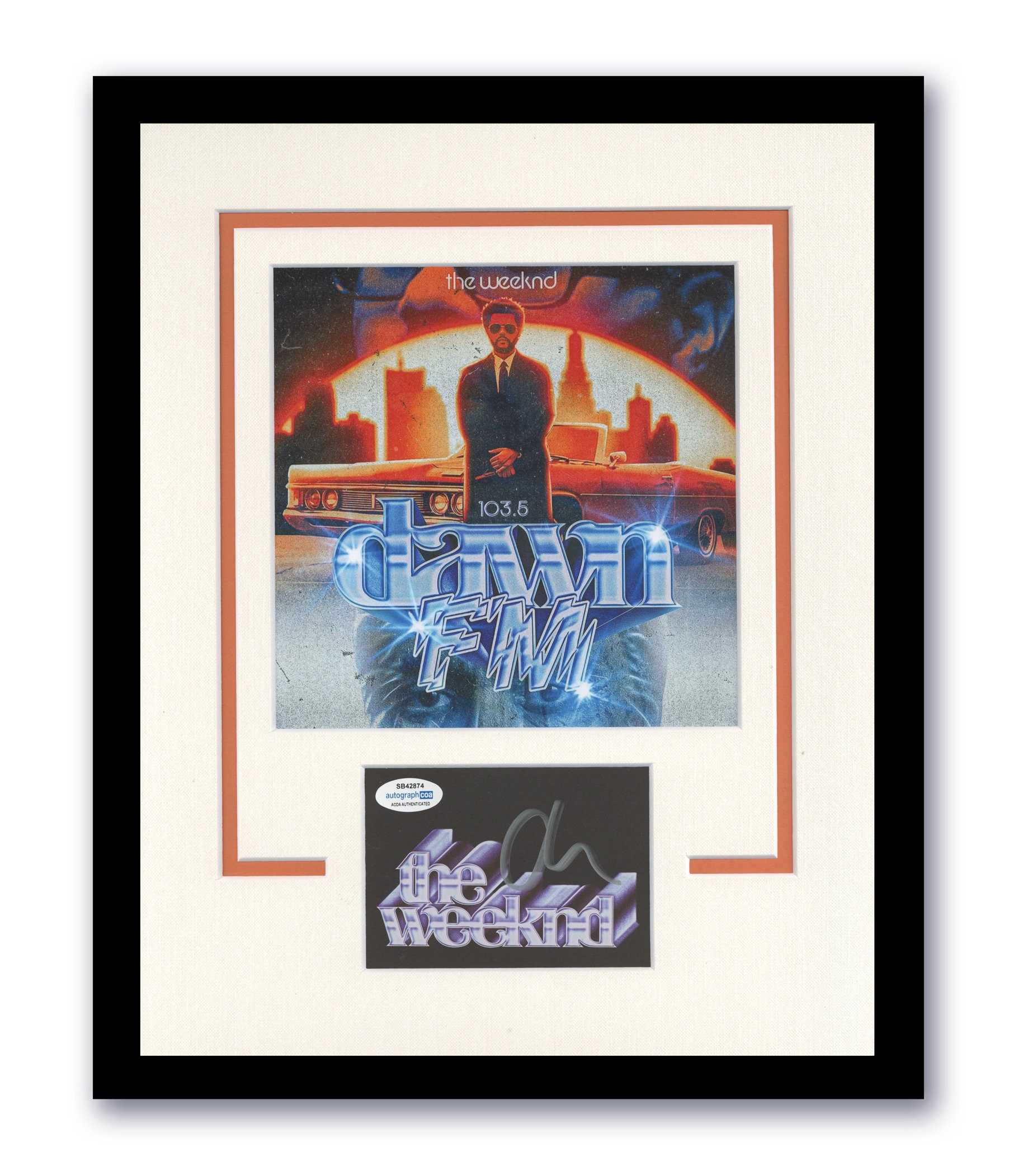 The Weeknd FM Dawn Autographed Signed 11x14 Custom Framed - Etsy