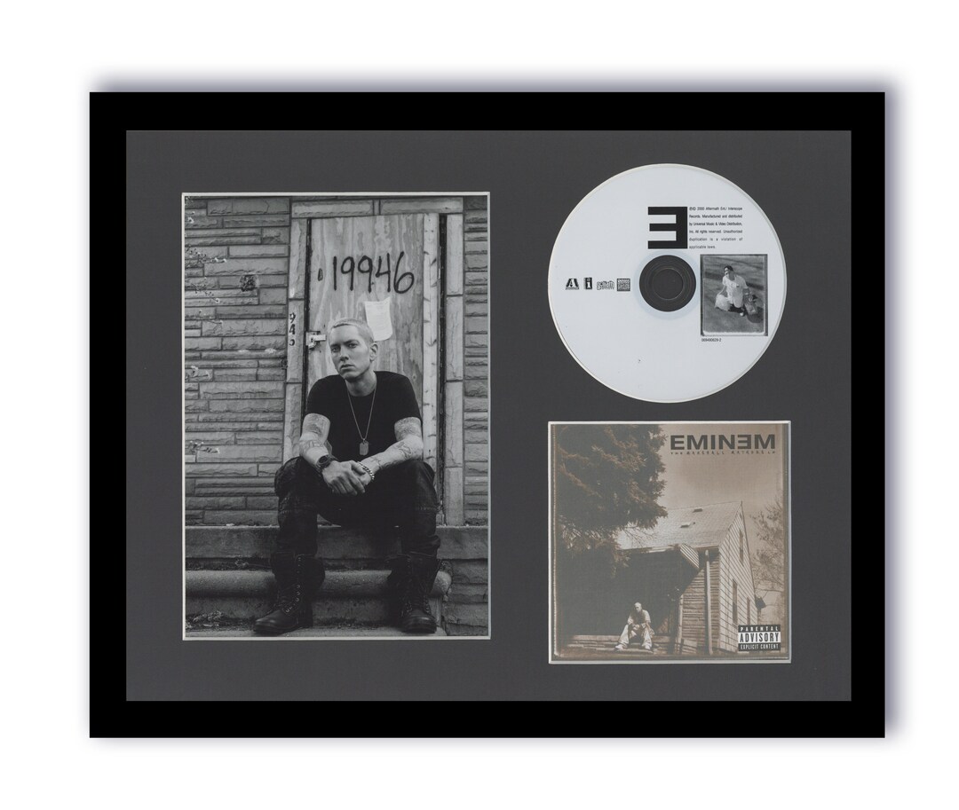 Eminem Custom Framed CD Photo Art Marshall Mathers LP Rap - Etsy