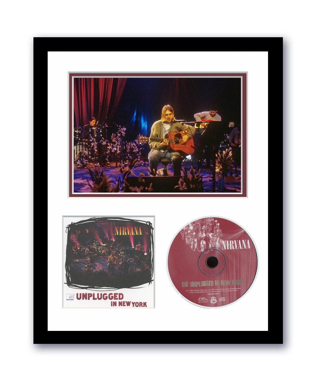 Nirvana Unplugged in New York Custom Framed CD Decor Photo - Etsy