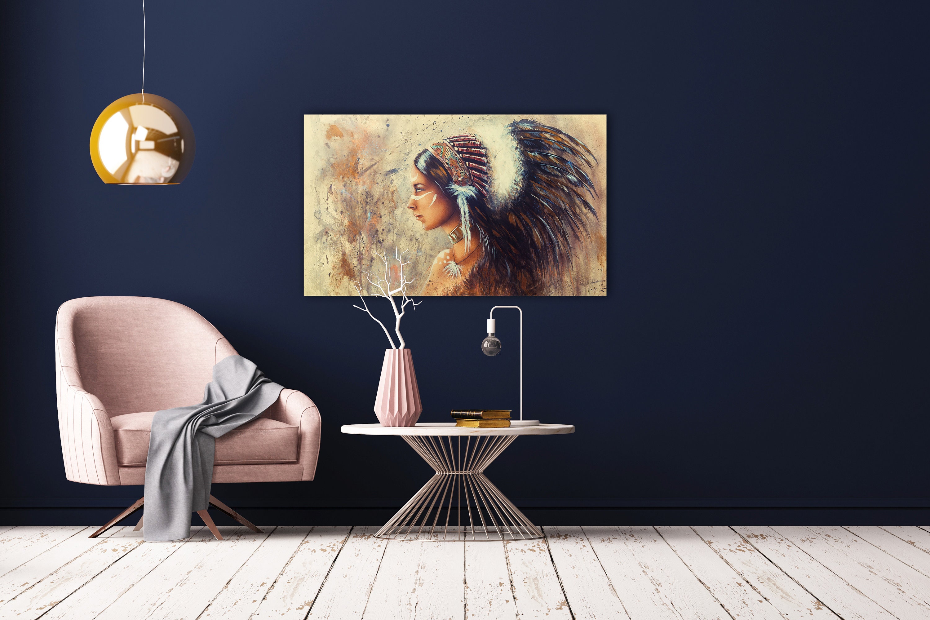 Native American Canvas Print Wall Art Cultural Home Decor - Etsy UK