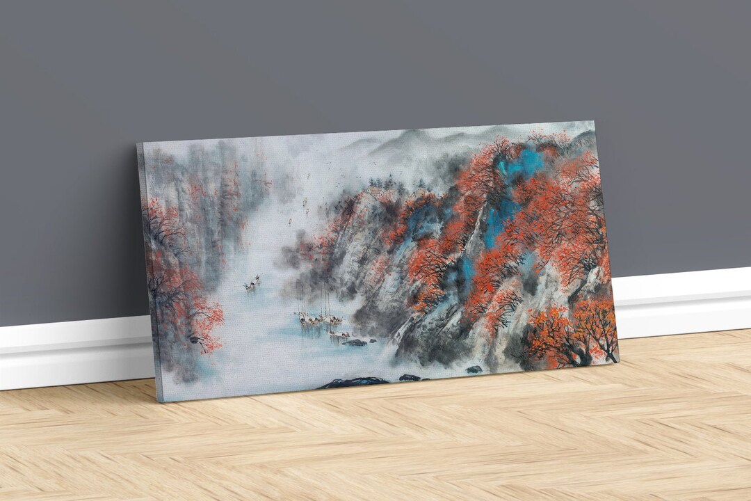 Traditional Chinese Canvas Print Wall Art Nature Artwrork Landscape ...