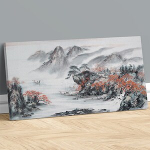 Traditional Landscape Chinese Canvas Print Wall Art Ready to Hang Asian ...