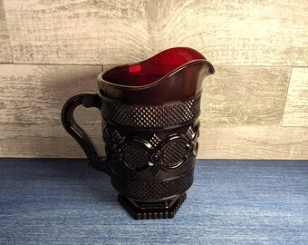 Ruby Red Pitcher | Etsy