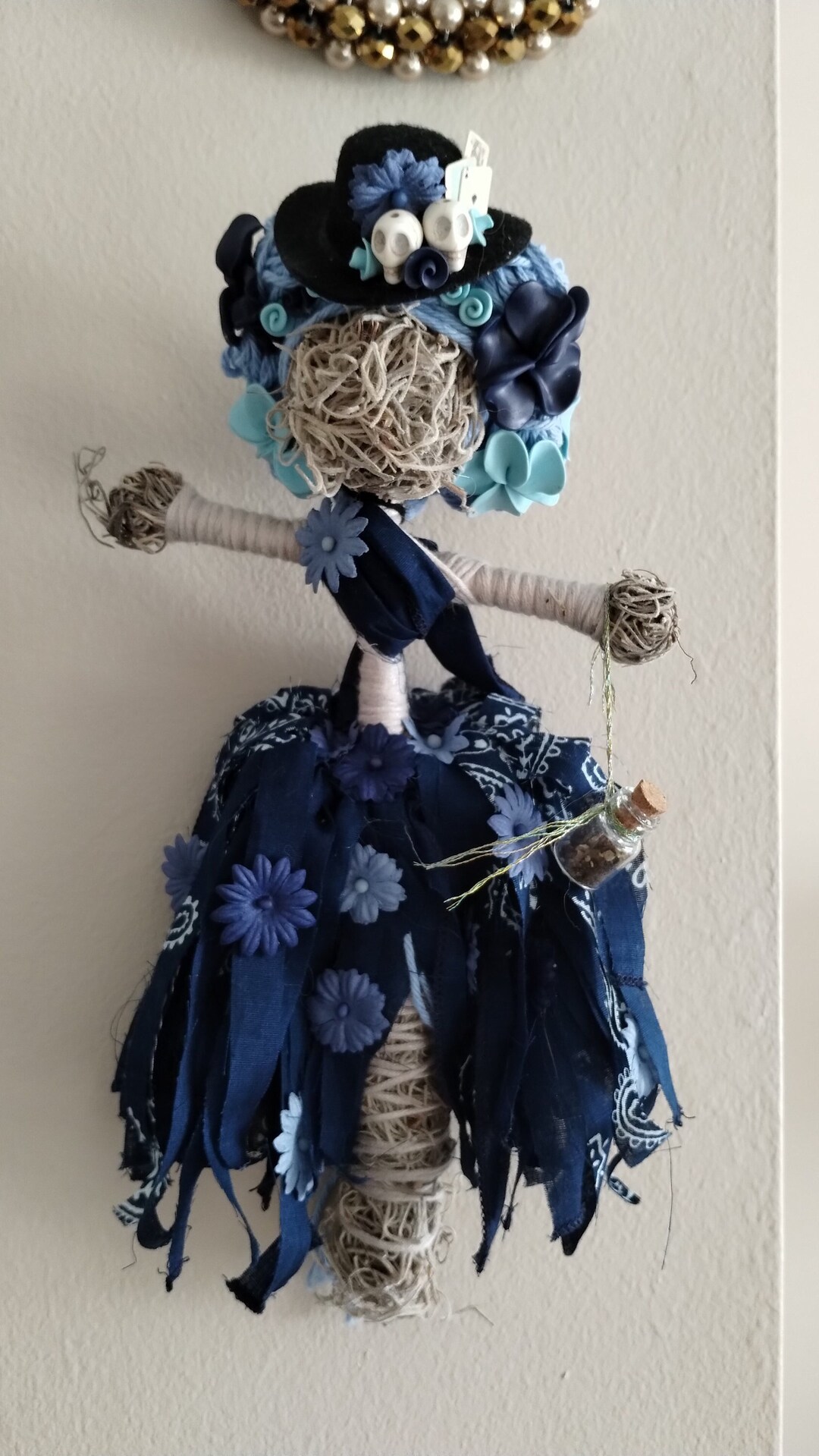 OOAK Voodoo Doll Art Doll Natural, New Orleans Inspired Textile ...