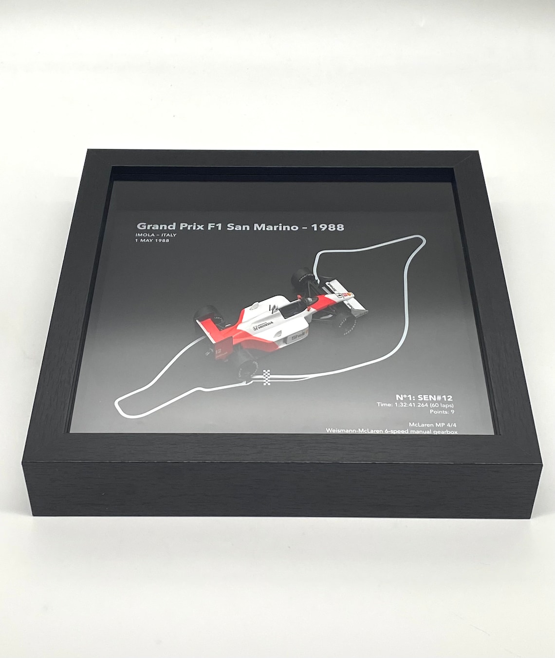 Ayrton Senna 1988 San Marino GP F1 3D Frame - Etsy