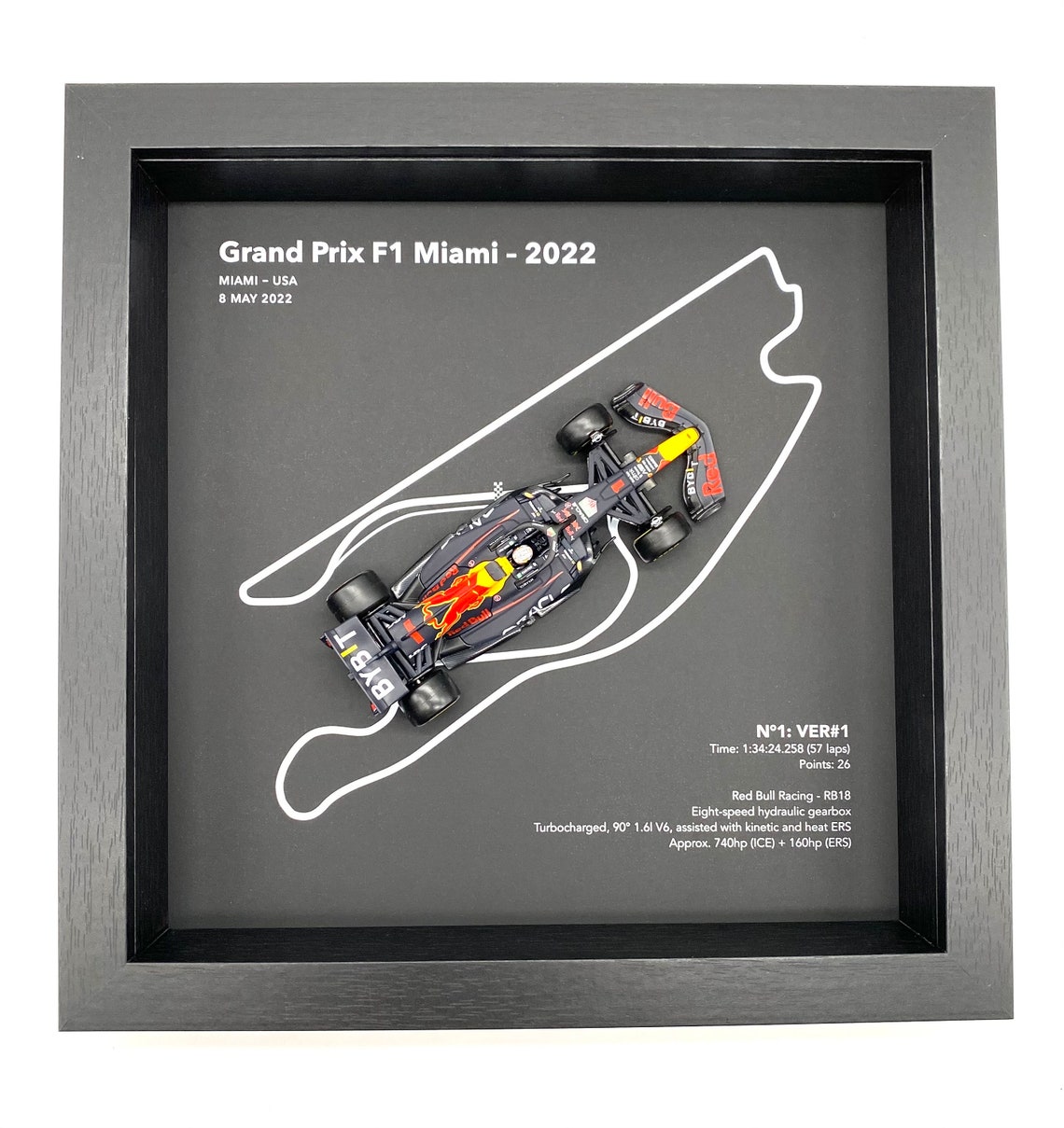 Cadre 3D Max Verstappen Grand Prix F1 saison 2022 - Etsy France