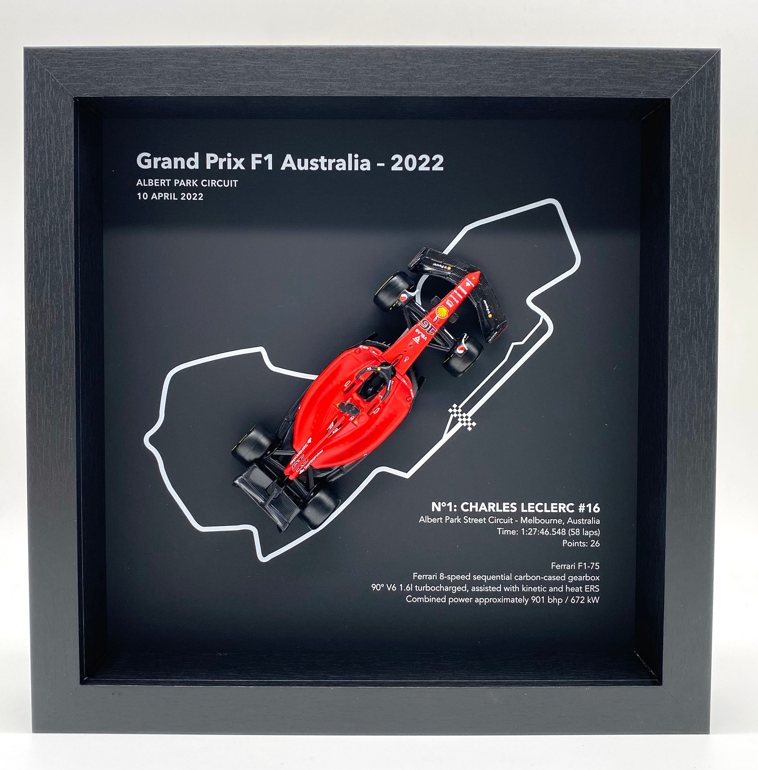 Charles Leclerc GP F1 Australia 3D Frame - Etsy