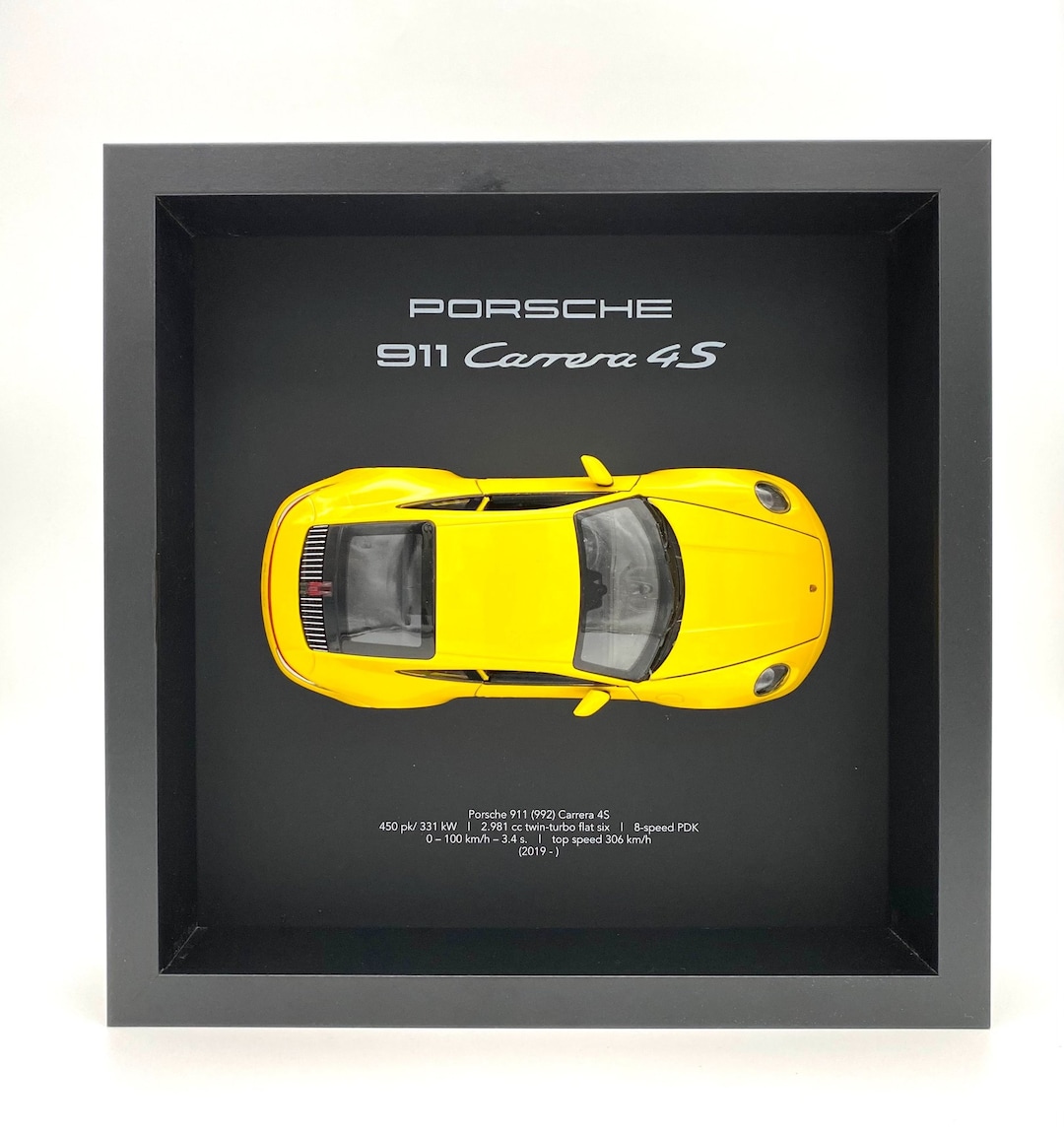 3D Frame Porsche 911 (992) Carrera 4S - Etsy