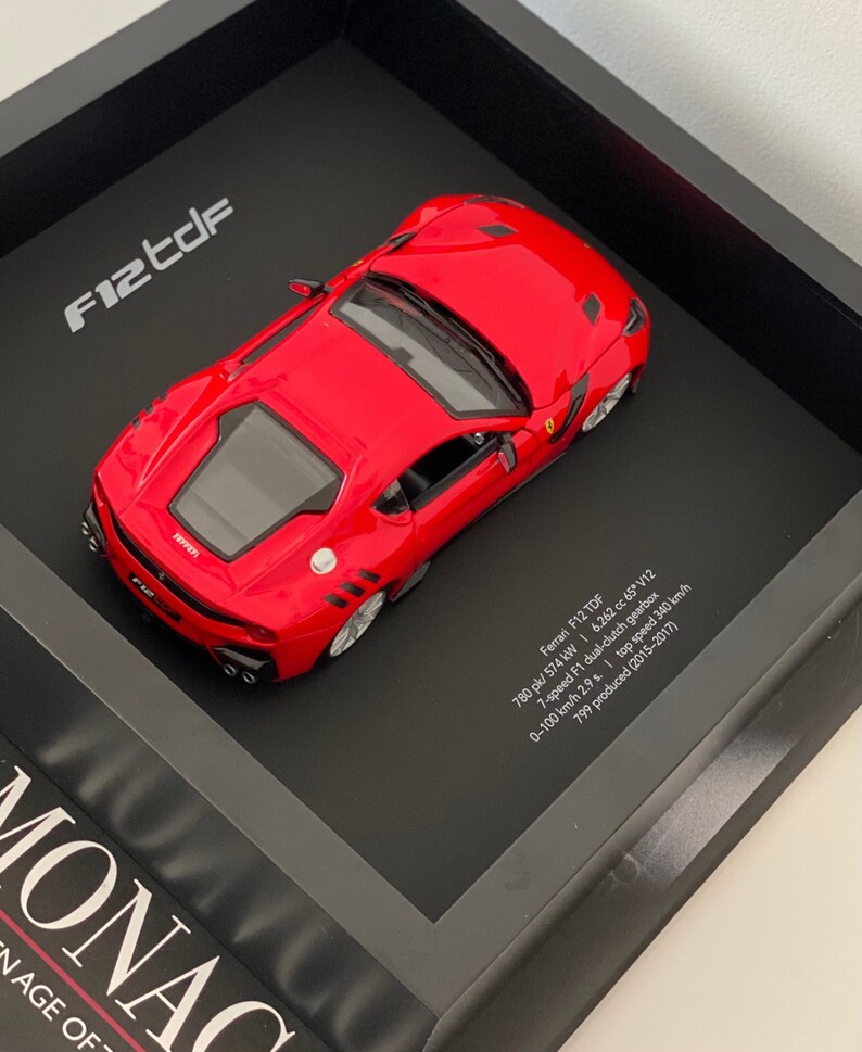 Ferrari F12 TDF (tour De France) 3D Frame - Etsy