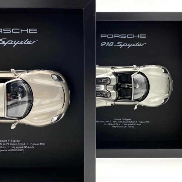 Porsche 918 Spyder open Version 3D Frame - Etsy