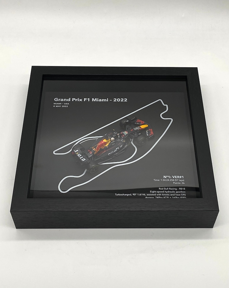 Max Verstappen Grand Prix F1 Season 2022 3D Frame - Etsy
