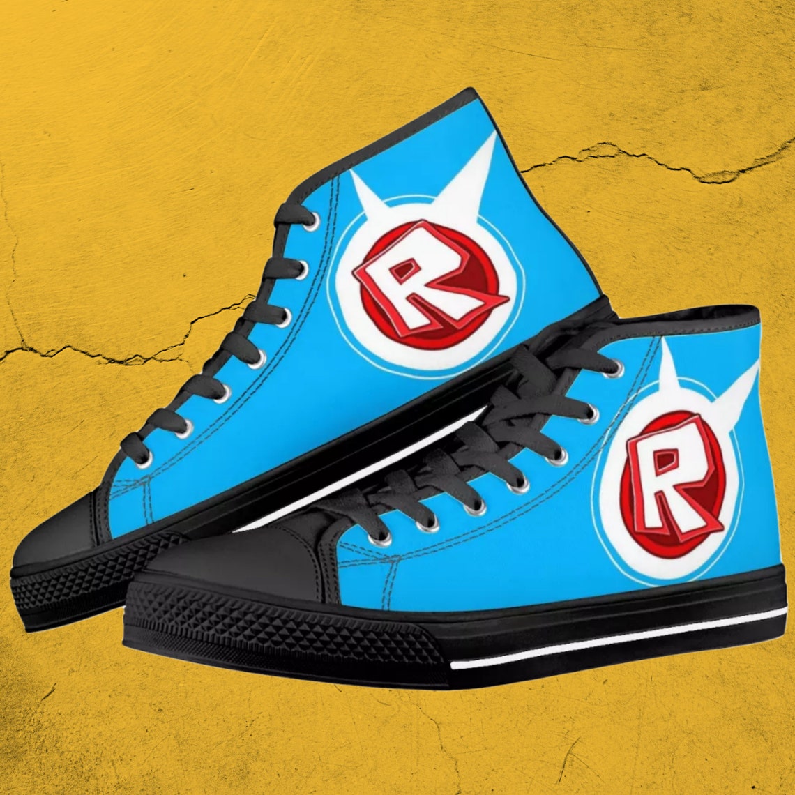 Roblox shoes. Roblox high tops sneakers. Men's | Etsy