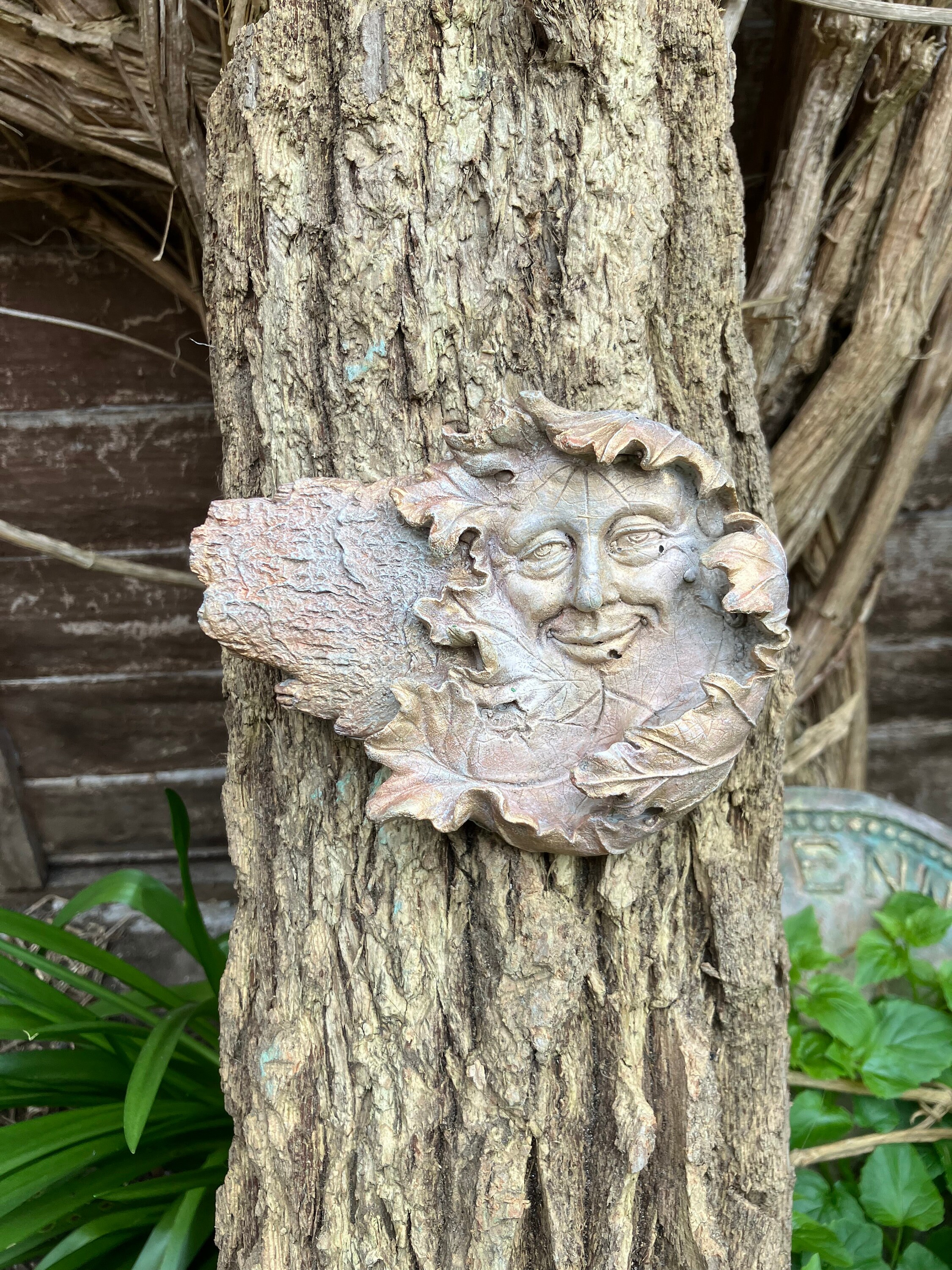 Mr Leafy Green Tree Face - Etsy