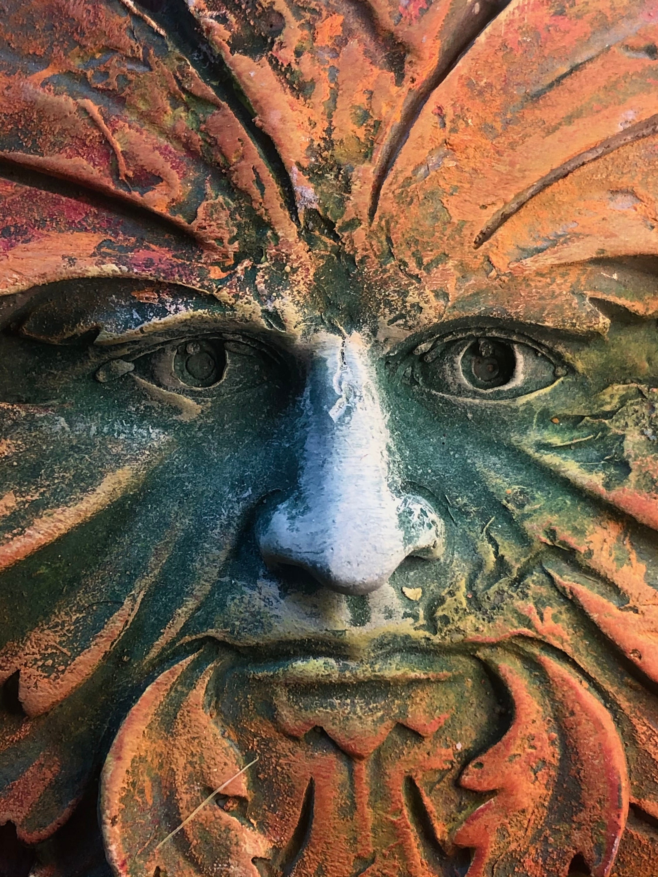 Faded Autumn Leaf Tree Face Men of the Forest - Etsy