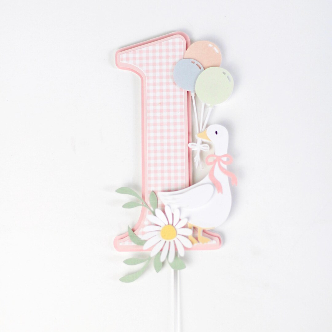 One Silly Goose Cake Topper, Goose 1st Birthday, Goose Theme, Cake ...