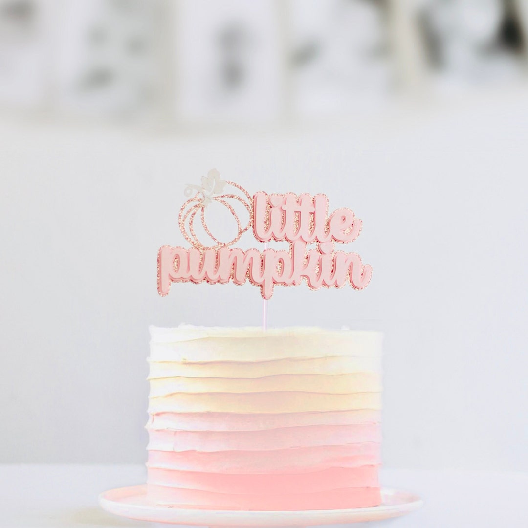 Little Pumpkin Cake Topper, Little Pumpkin Baby Shower Cake Topper ...