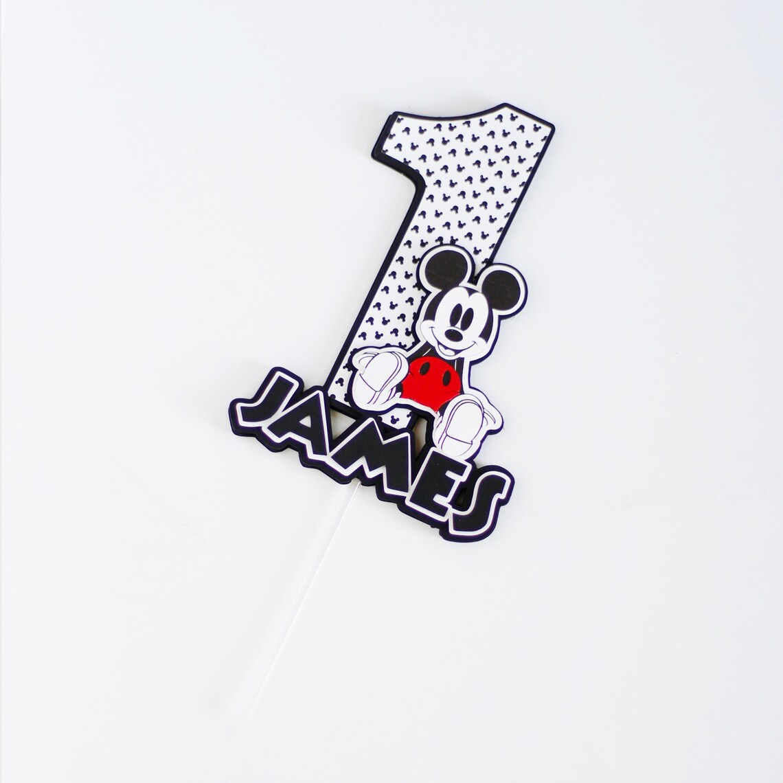 Modern Mickey Mouse Cake Topper Mickey Mouse Theme - Etsy