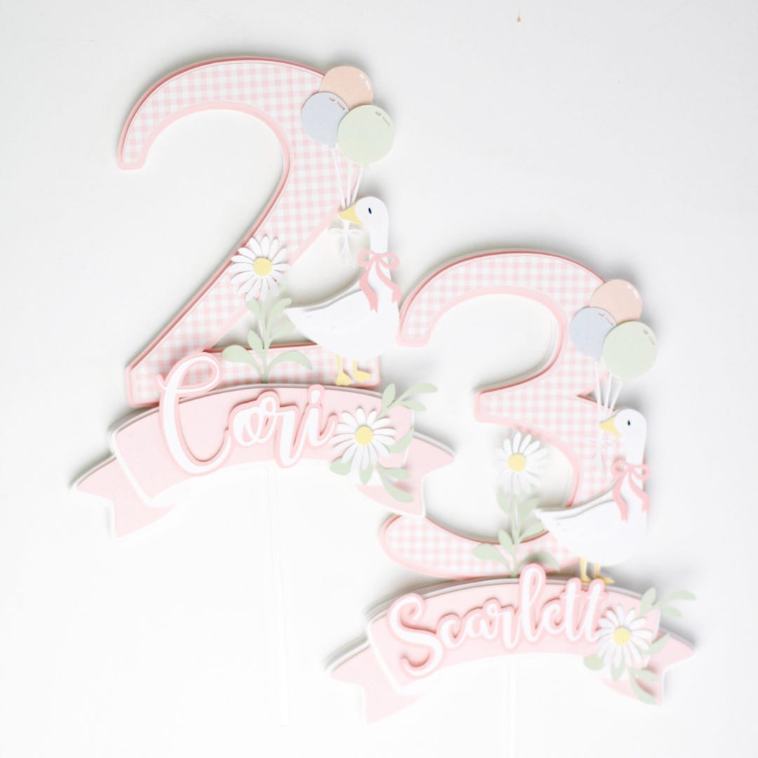One Silly Goose Cake Topper, Two Silly Goose, Goose Theme, Cake Topper ...