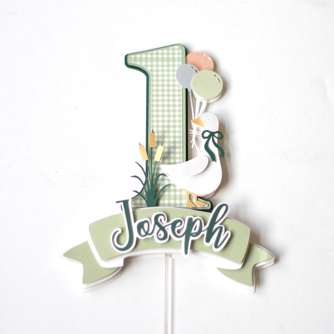 Silly Goose First Birthday, One Silly Goose Cake Topper, Goose 1st ...