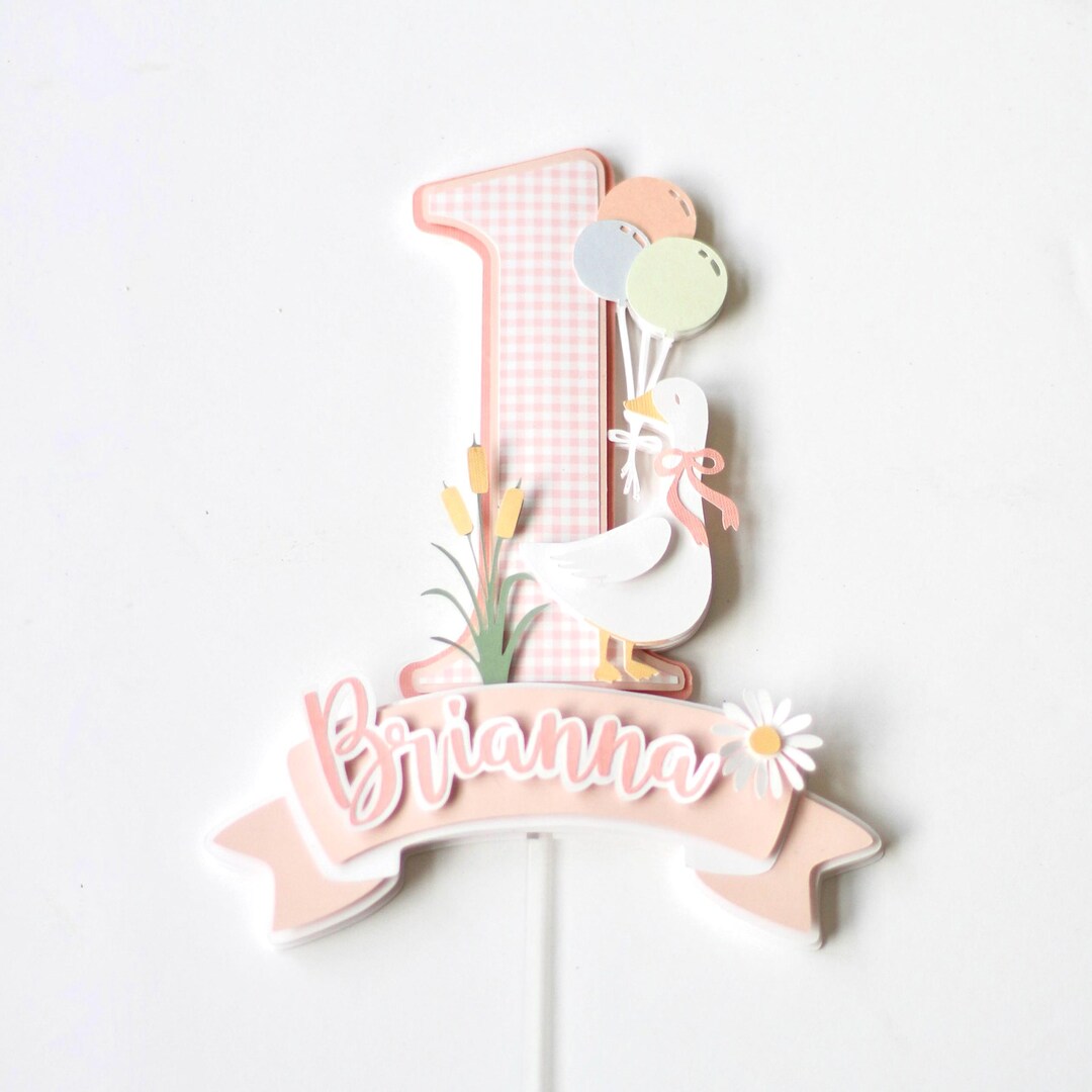 One Silly Goose Cake Topper, Goose 1st Birthday, Goose Theme, Cake ...