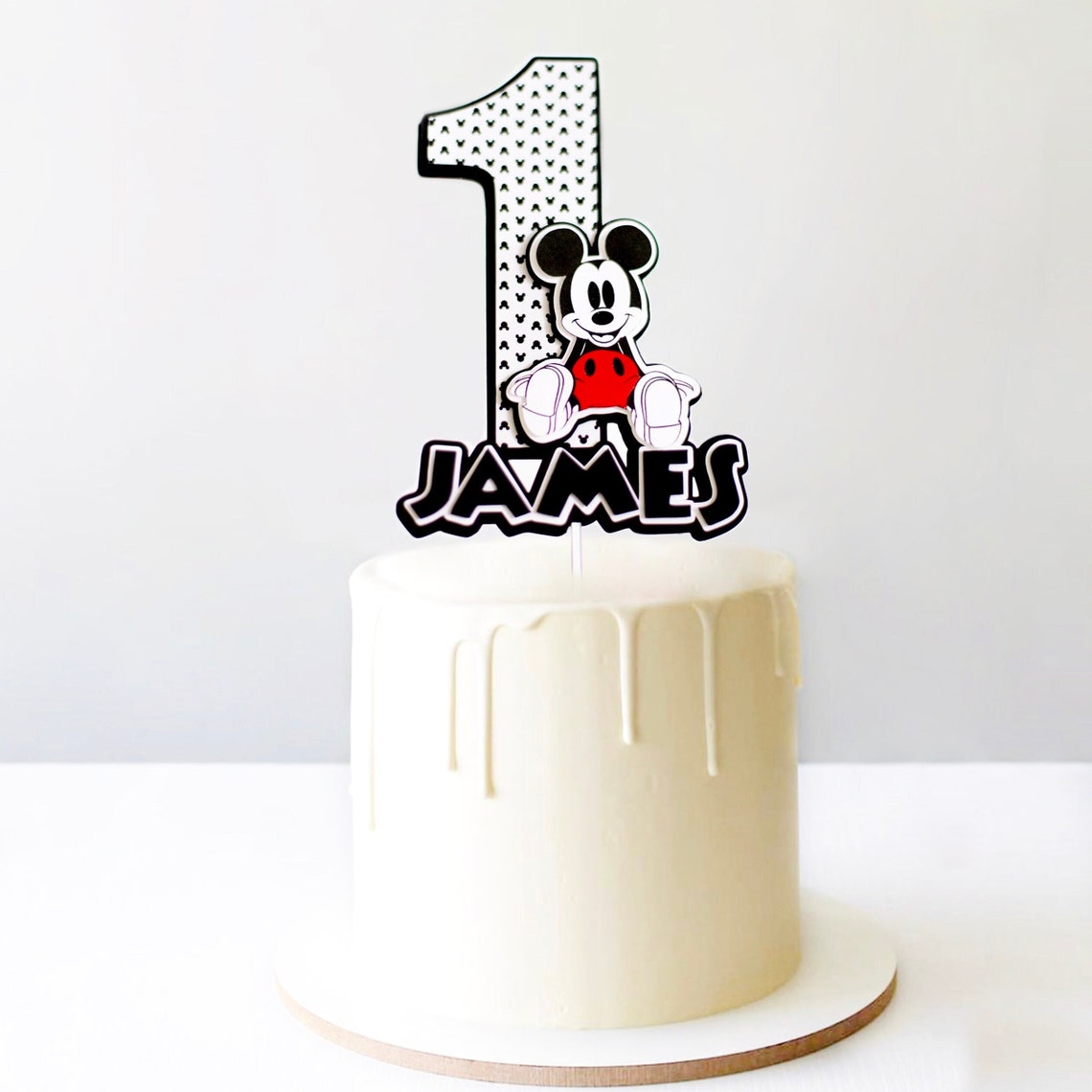 Modern Mickey Mouse Cake Topper Mickey Mouse Theme - Etsy
