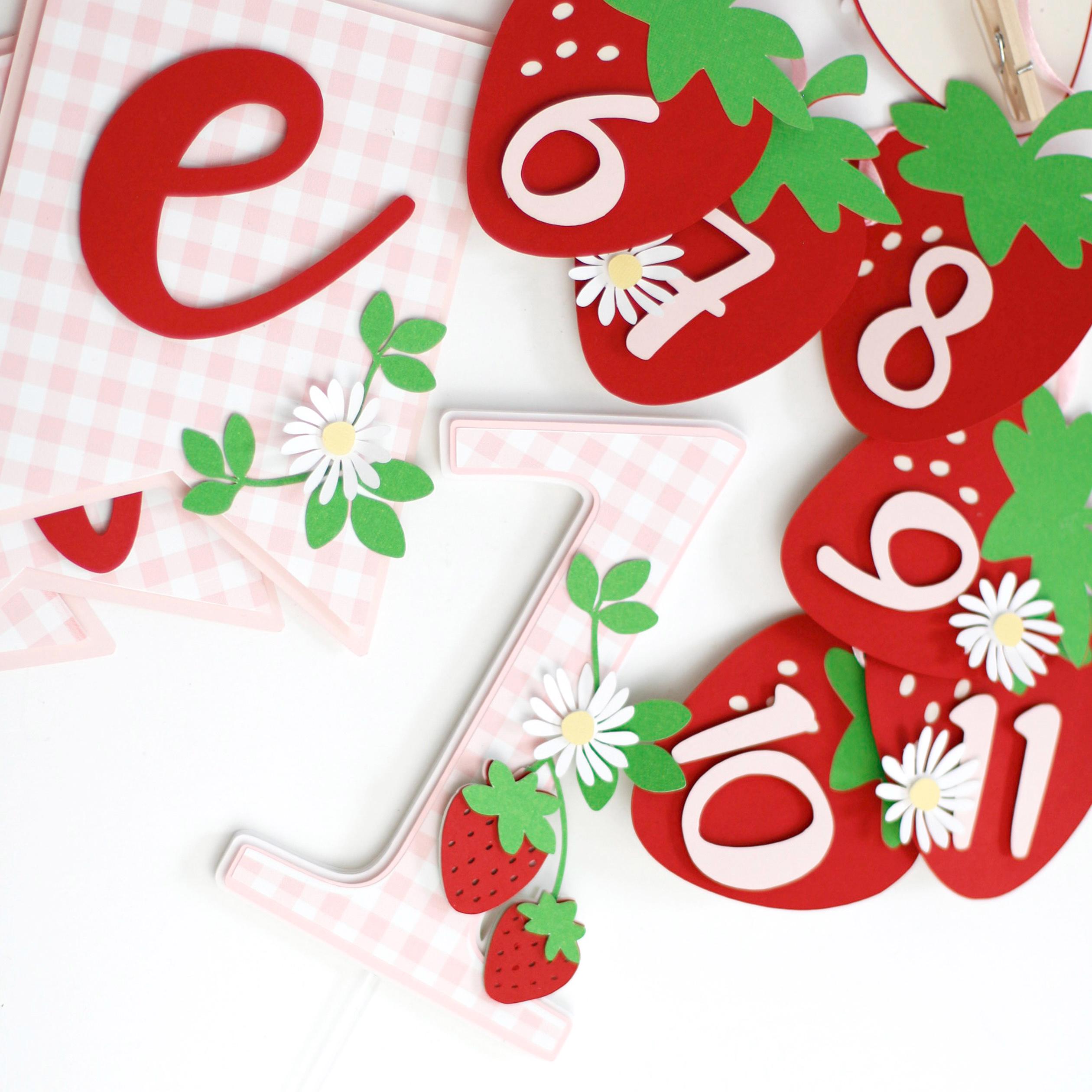 Berry First Birthday Banner, Berry First Birthday Month Photo Banner ...