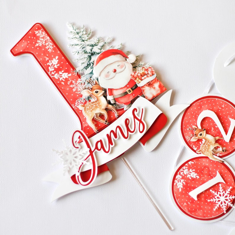 Oh What Fun Cake Topper, Christmas Cake Topper, Christmas First ...