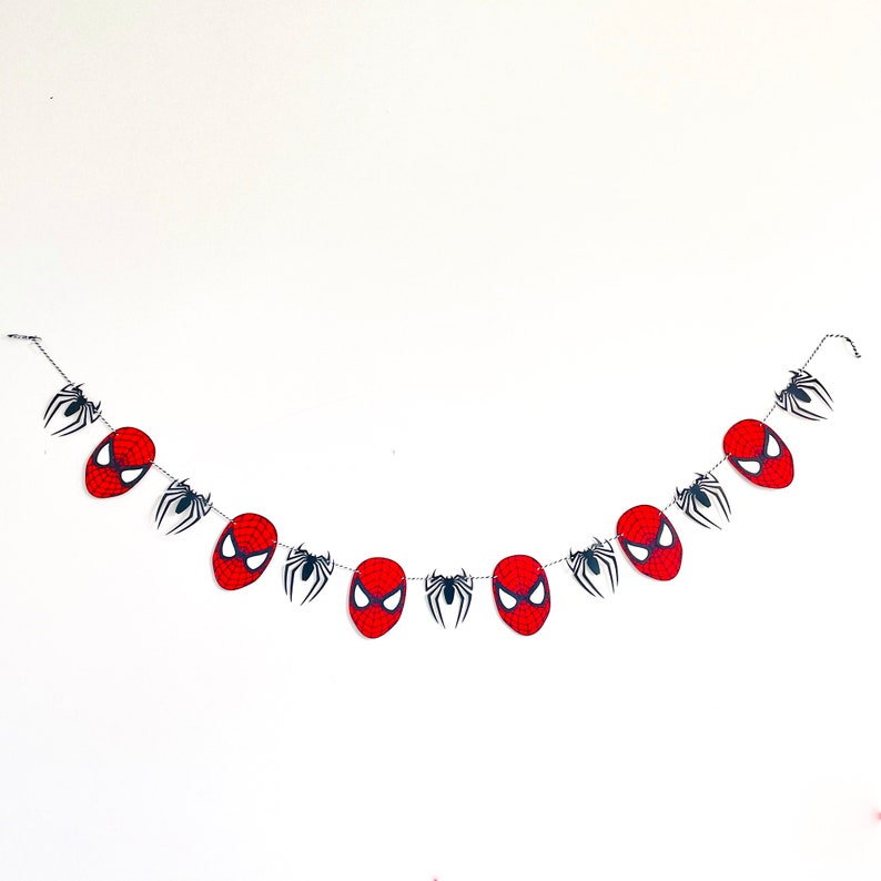 Spiderman Banner, Spiderman Birthday, Spiderman Garland, Spiderman ...