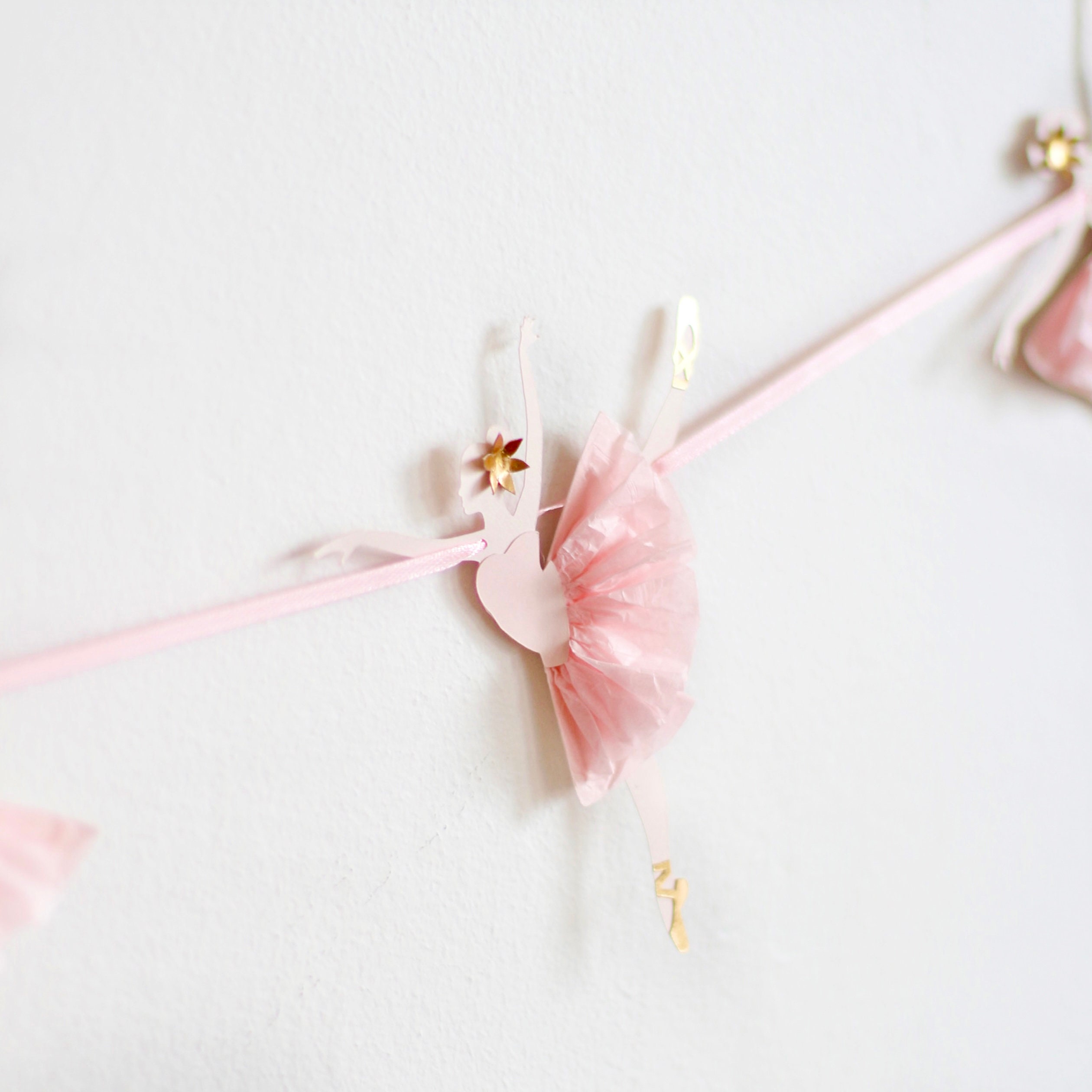 Ballerina Birthday Bundle. Ballerina Garland. Ballerina Cake Topper ...