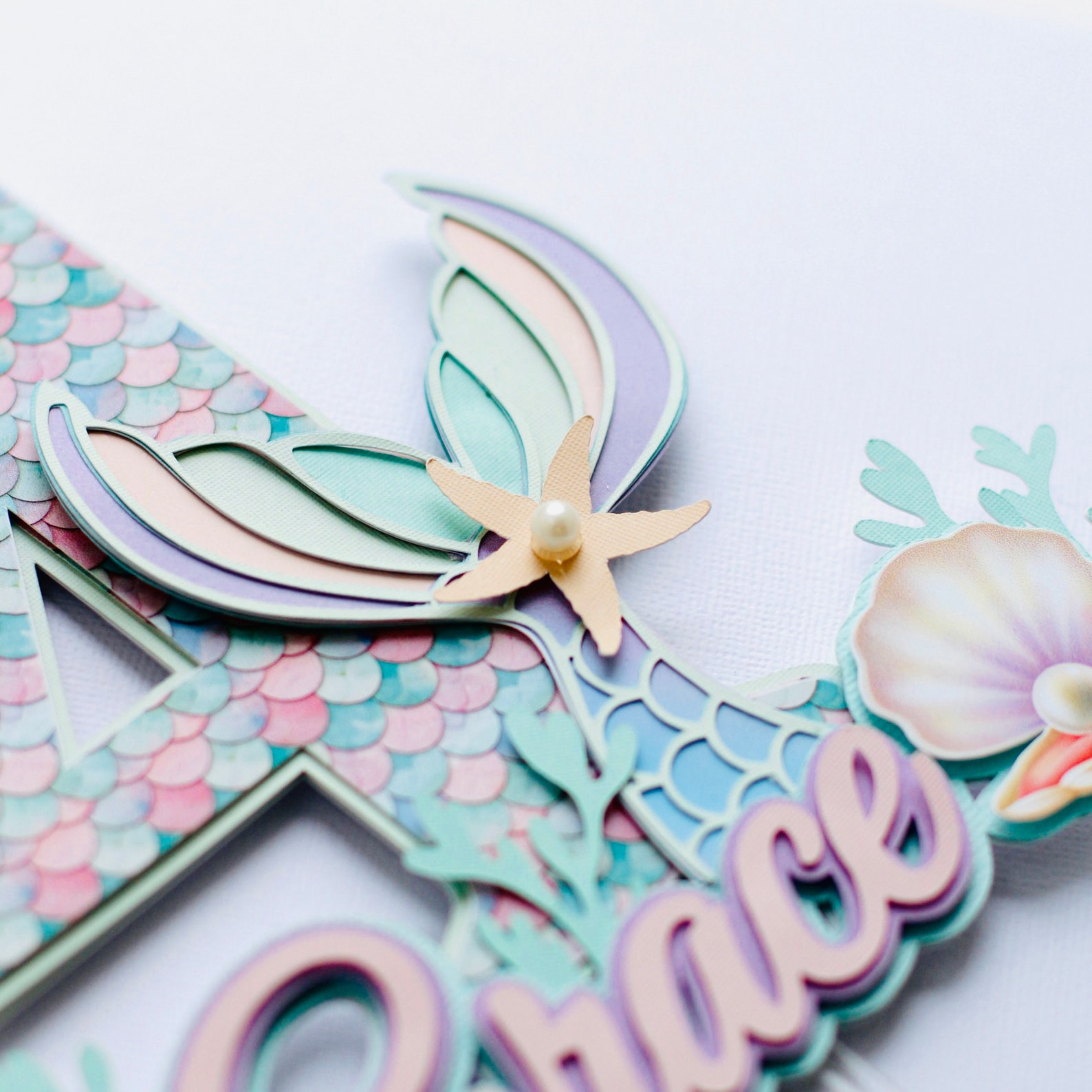 Mermaid Cake Topper, Under the Sea Party, Mermaid Party, Mermaid Theme ...
