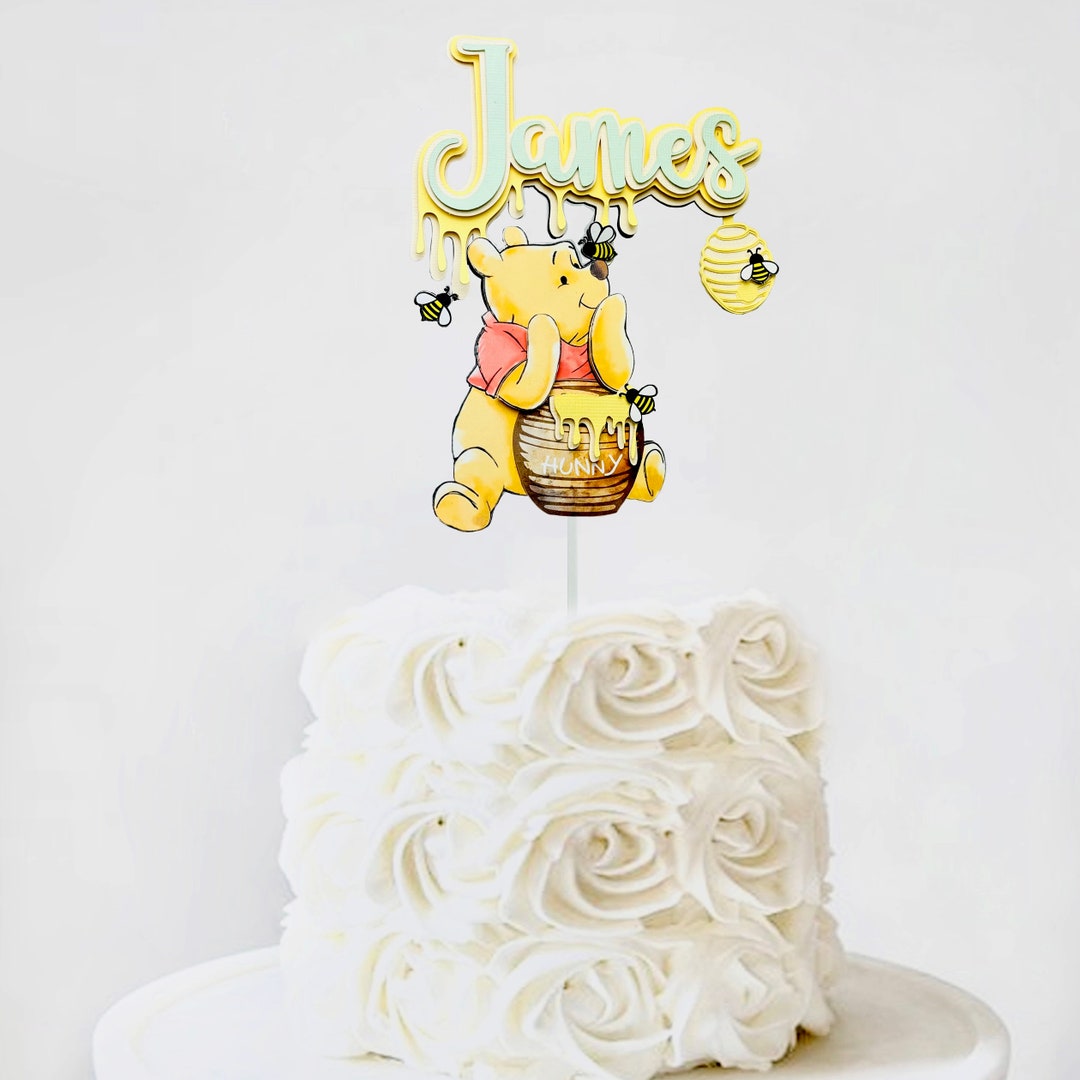 Winnie the Pooh Cake Topper. Winnie the Pooh Theme Party | Classic ...