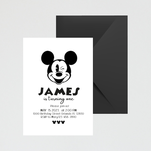 Modern Mickey Mouse Cupcake Topper, Mickey Mouse Cupcake Topper, Mickey ...