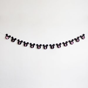 Mickey Monthly Photo Banner, Mickey Mouse Monthly Milestone, Mickey ...