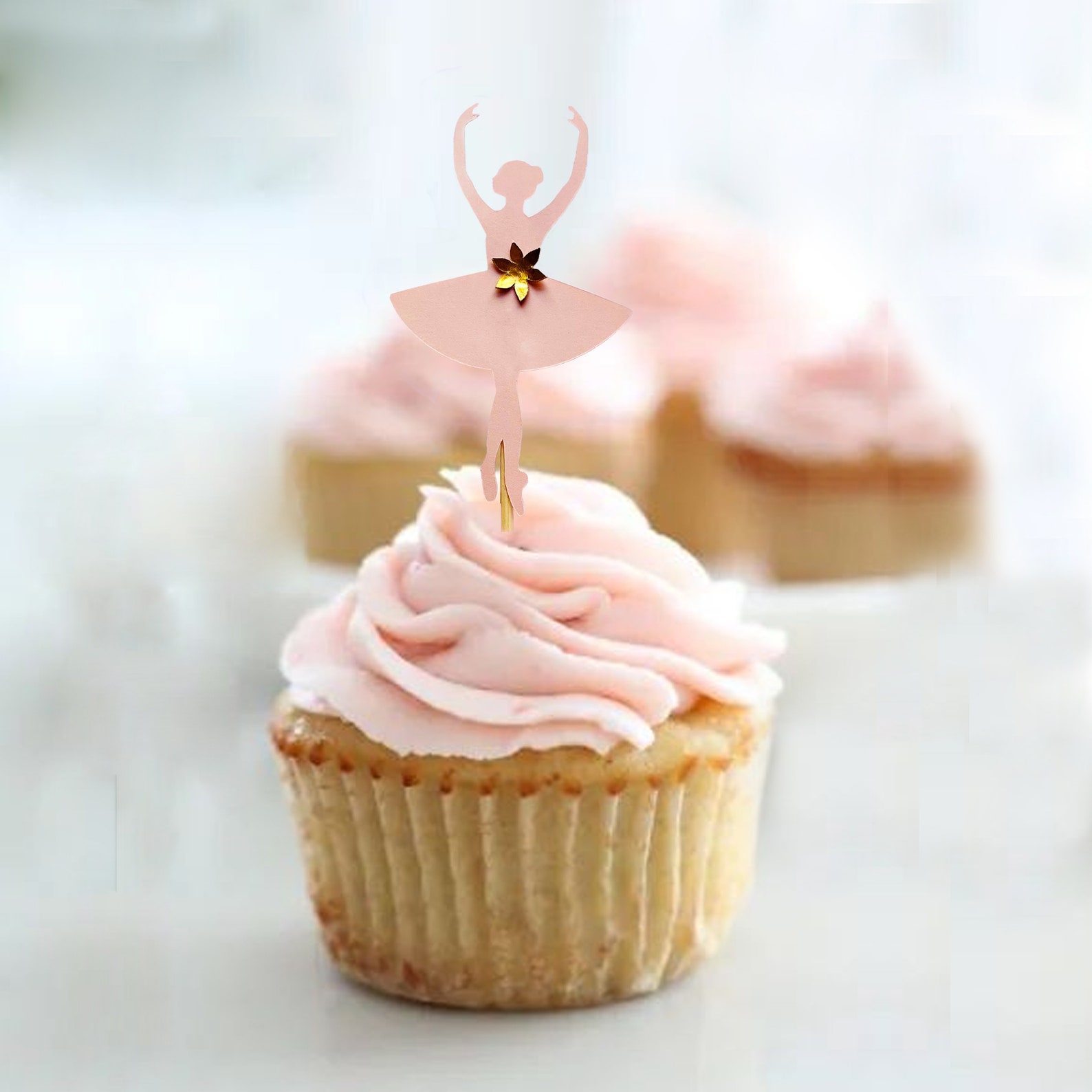 Ballerina Birthday Bundle. Ballerina Garland. Ballerina Cake Topper ...