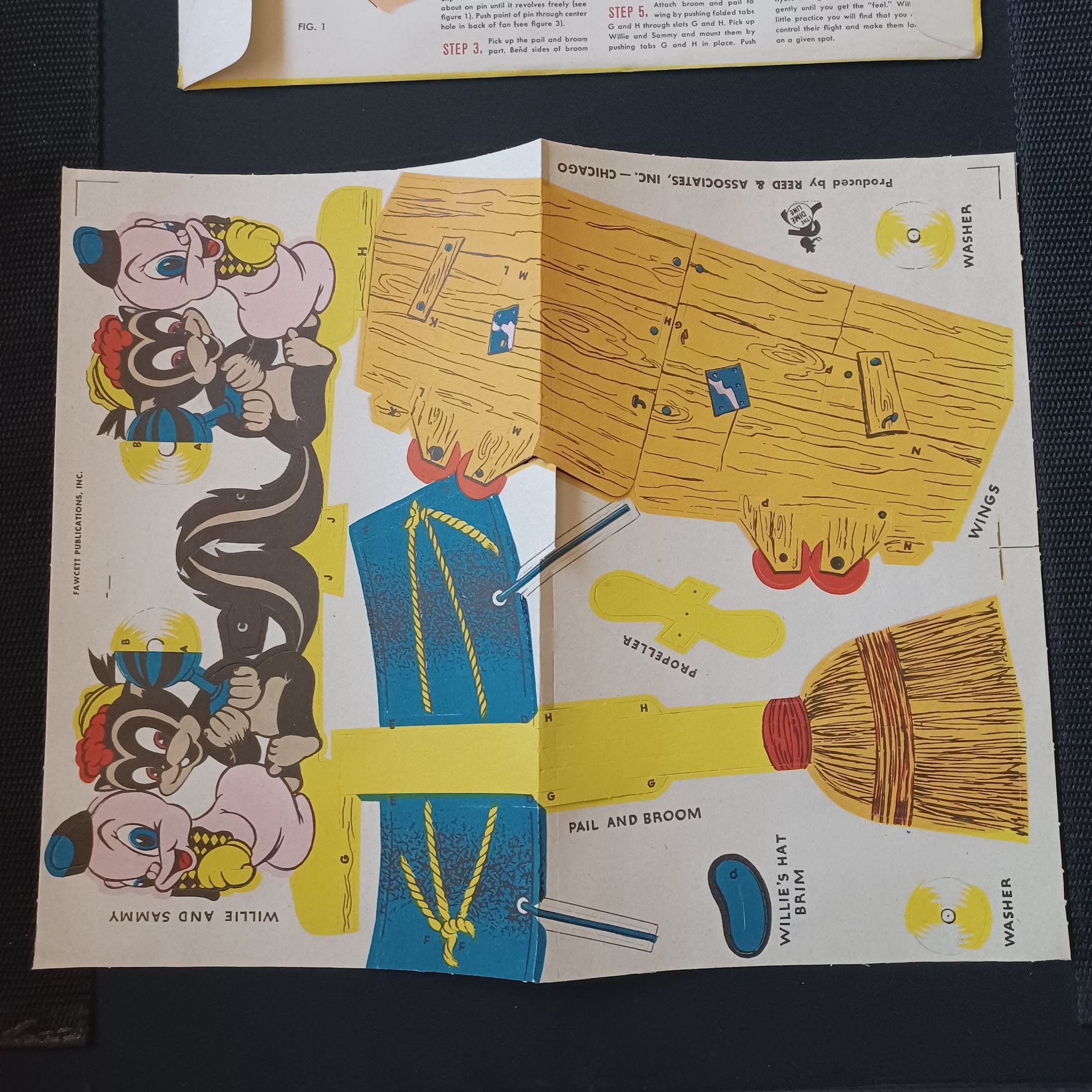 Willie the Worm and Sammy Paper Toy Never Punched Out 1940 Vintage - Etsy