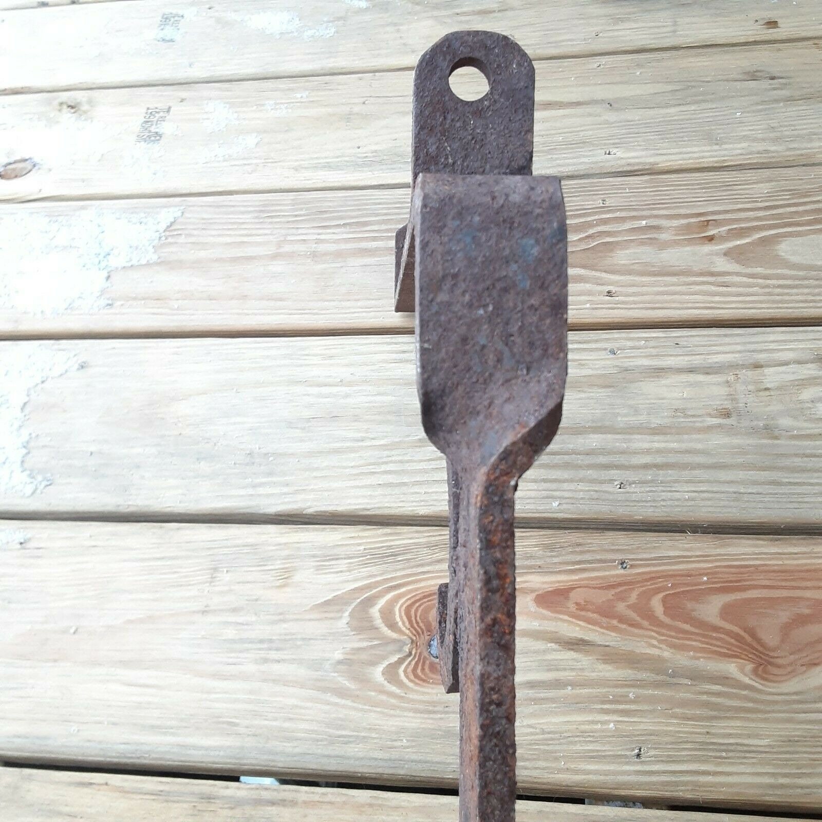 Antique Large Wrought Iron SIGN HOLDER Hanger Wall Mount Sign Hanging ...