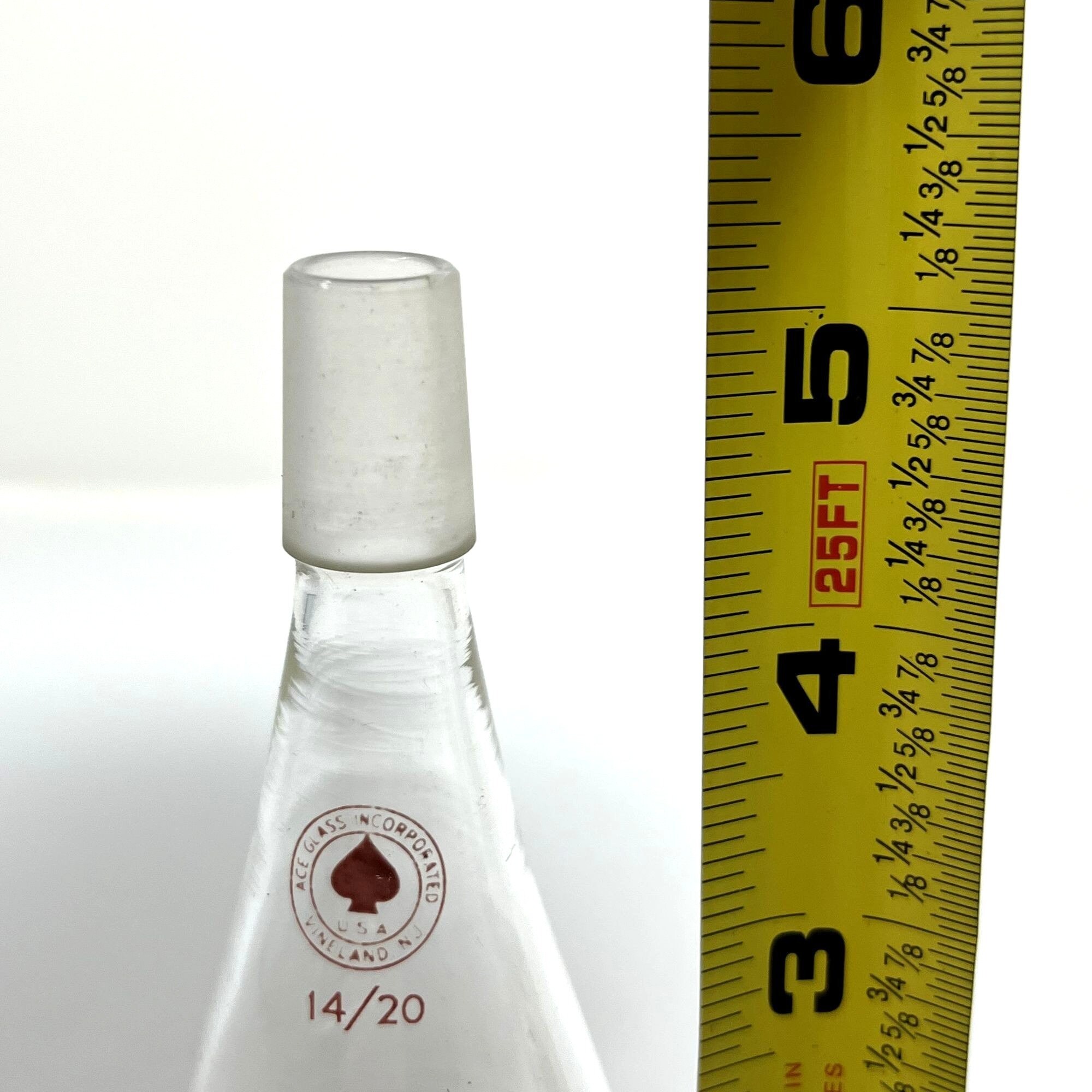 Ace Glass Cow Type Distillation Receiver Adapter No Hooks 14/20 Joints ...