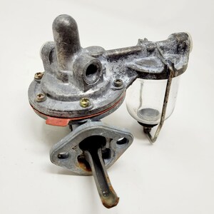 Vintage 1940s 1950s V8 Single Action Fuel Pump With Glass Bowl Auto ...