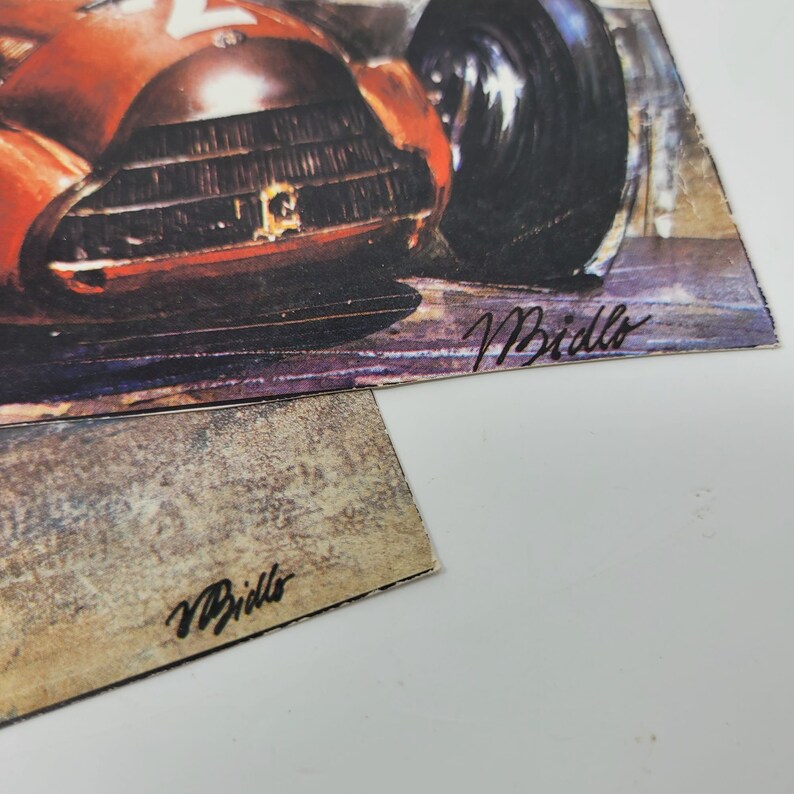 Vintage Vladimir Bidlo Racing Cars Pictures Alfa Romeo Typ 158 159 ...