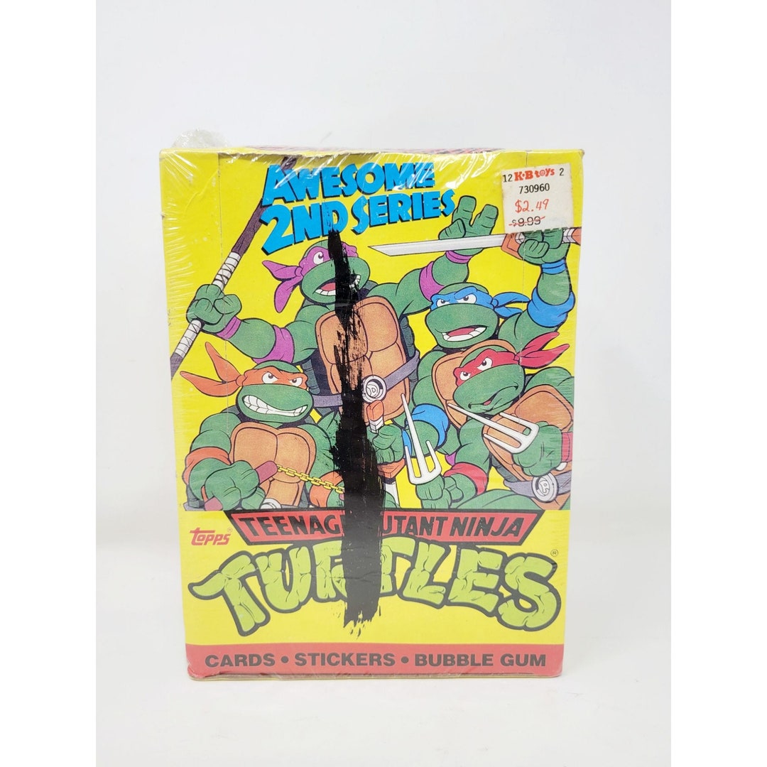 Vintage 1990 Topps Teenage Mutant Ninja Turtles Cards Stickers Bubble ...