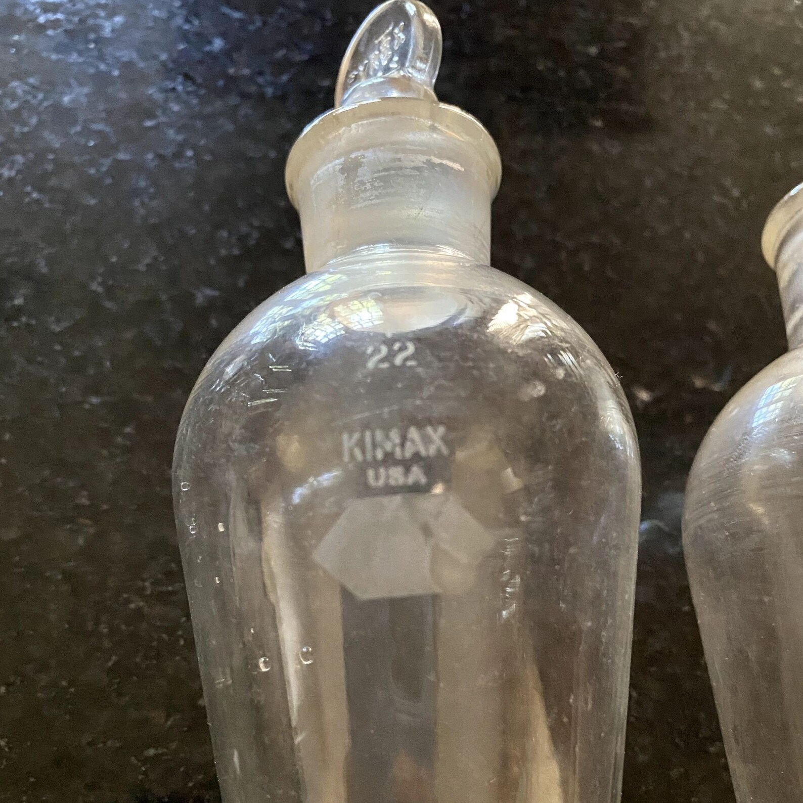 Kimax Separatory Flask Funnel Precision Glass Ground Joints Made in USA ...