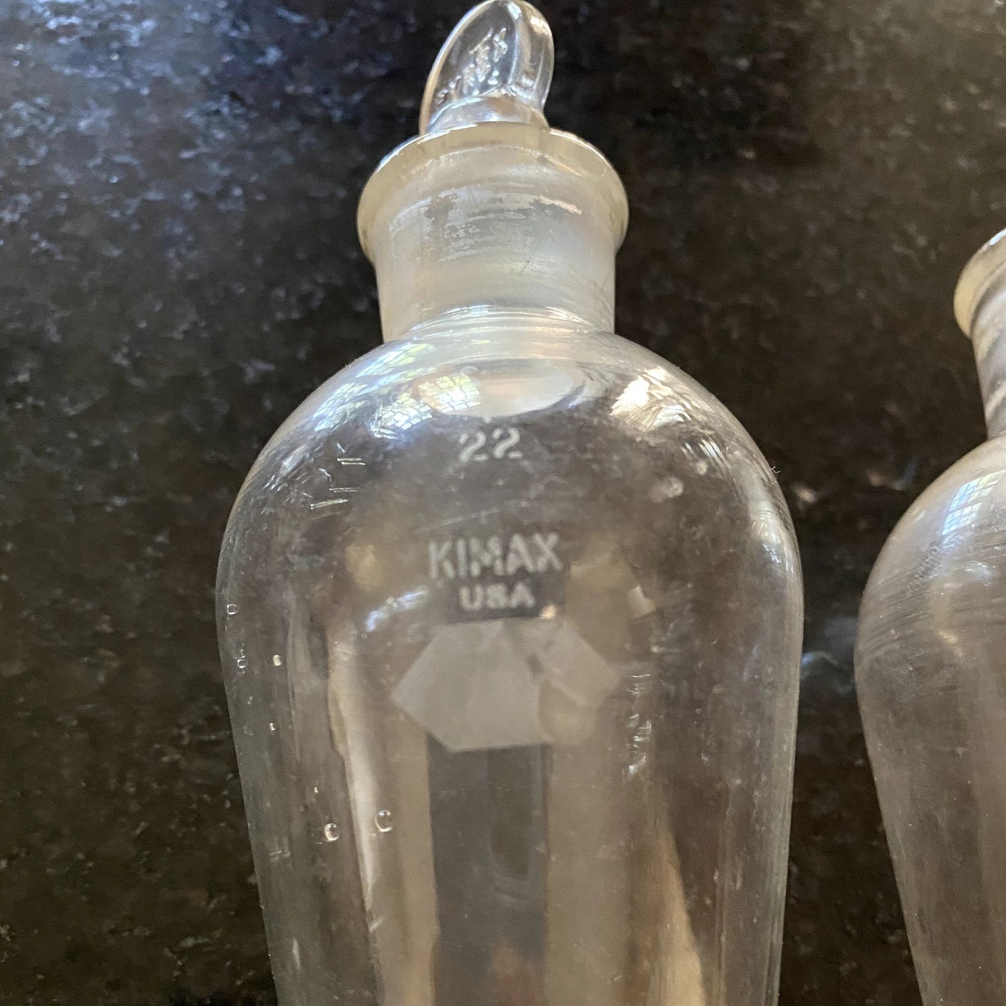 Kimax Separatory Flask Funnel Precision Glass Ground Joints Made in USA ...